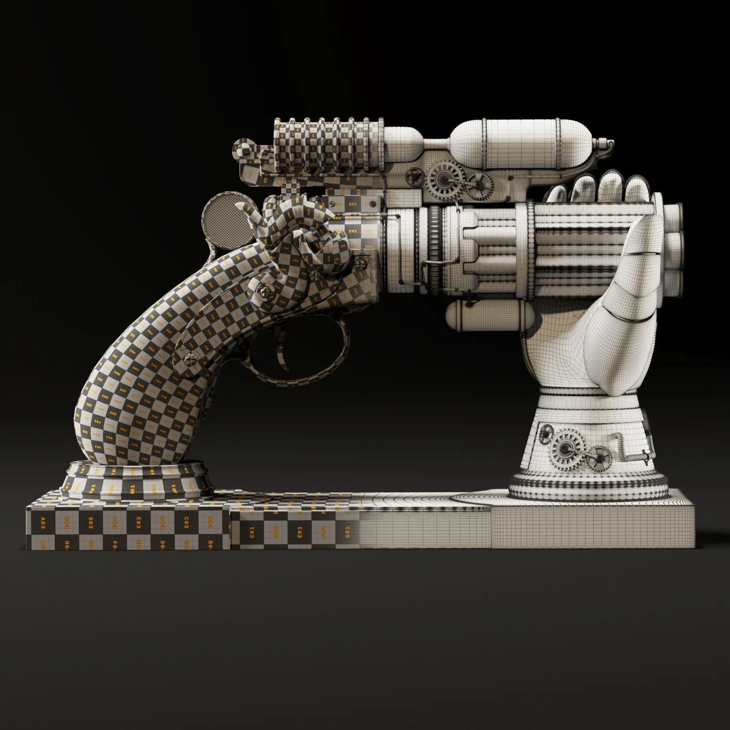 Decorative Steampunk Gun - FlippedNormals