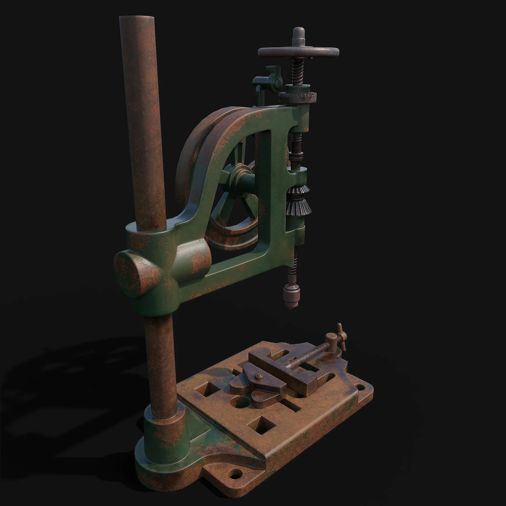 Typical Mancuna Hand-Cranked Drill - FlippedNormals