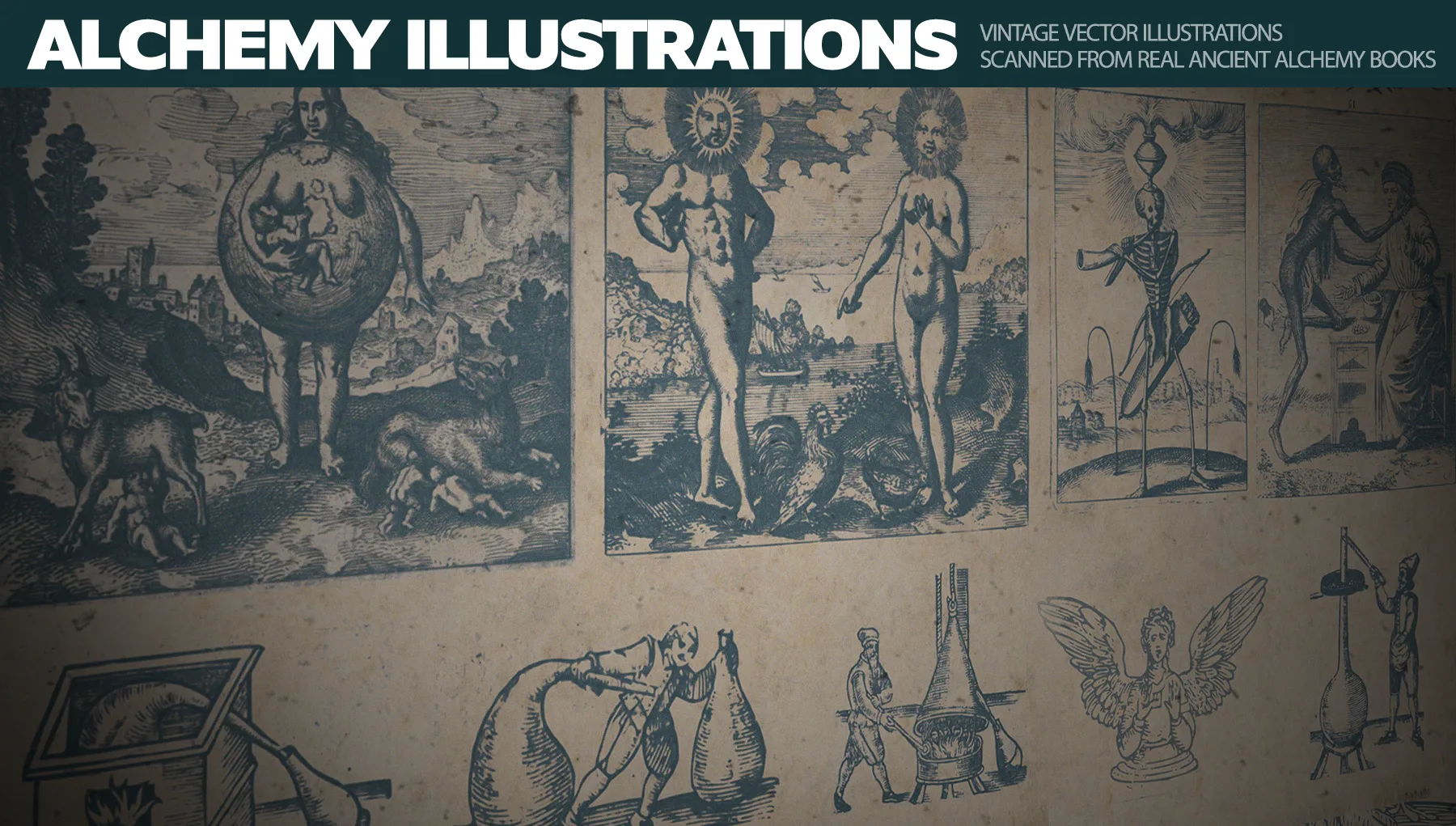 Alchemy Vector Illustrations - FlippedNormals