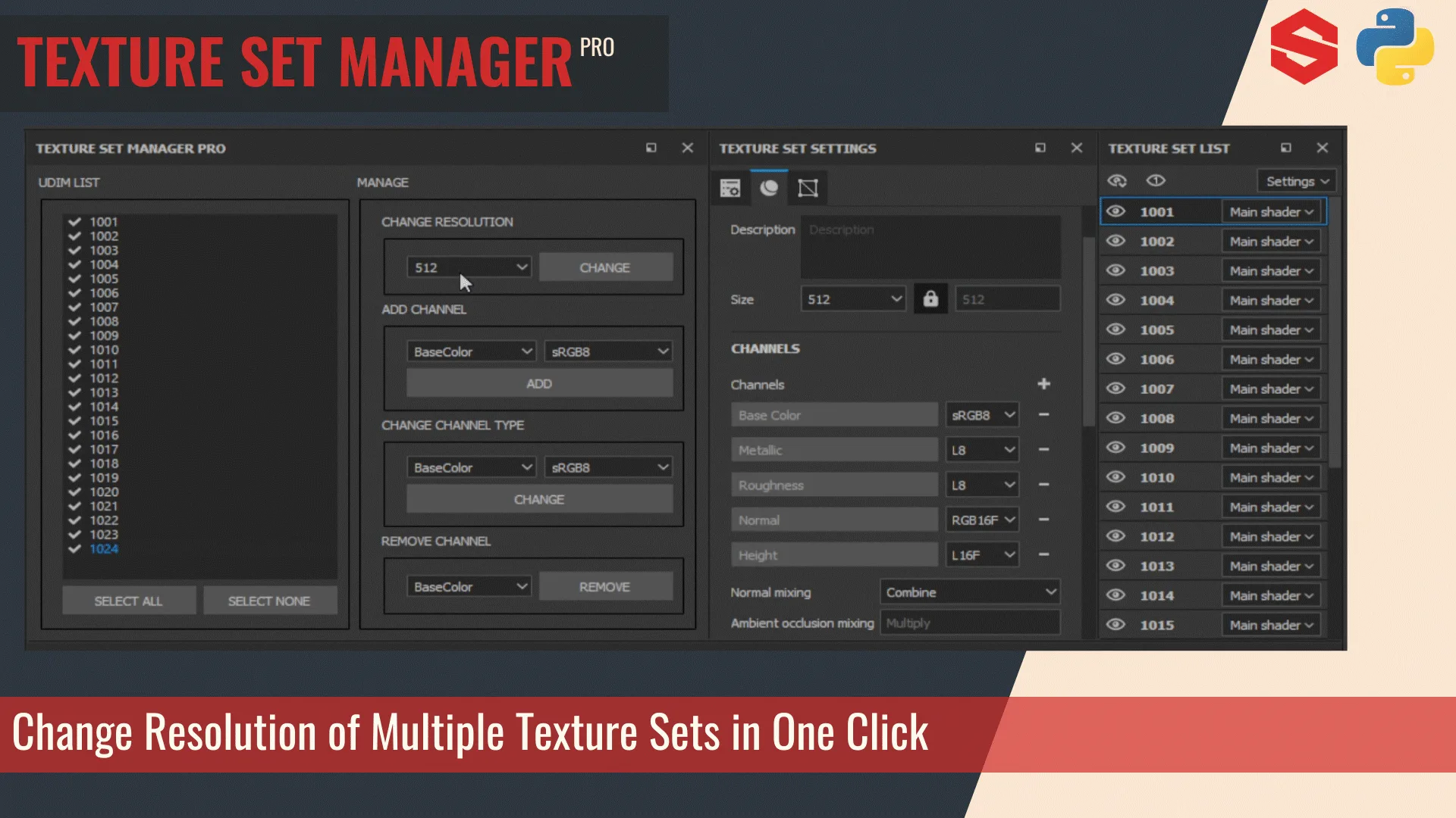 Texture Set Manager Pro - Substance - FlippedNormals