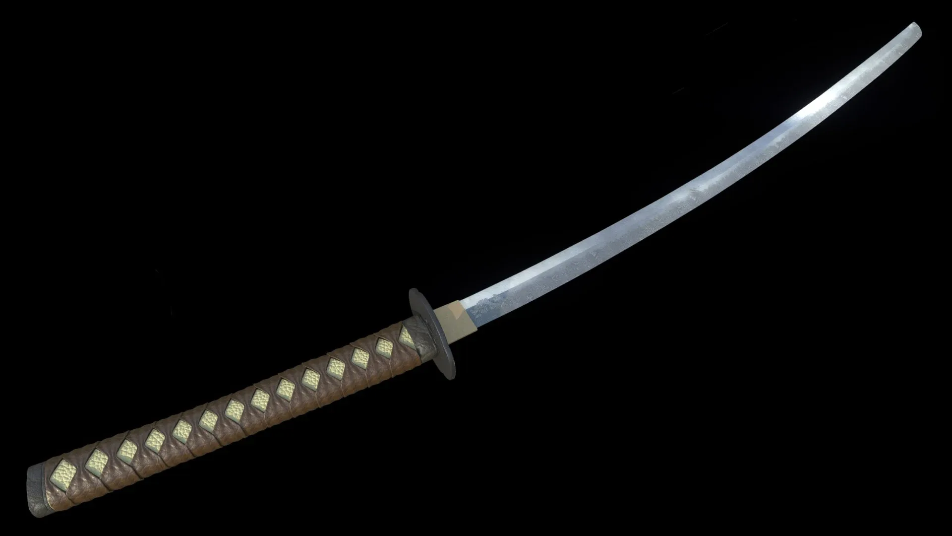 Samurai Sword - Game Ready - FlippedNormals