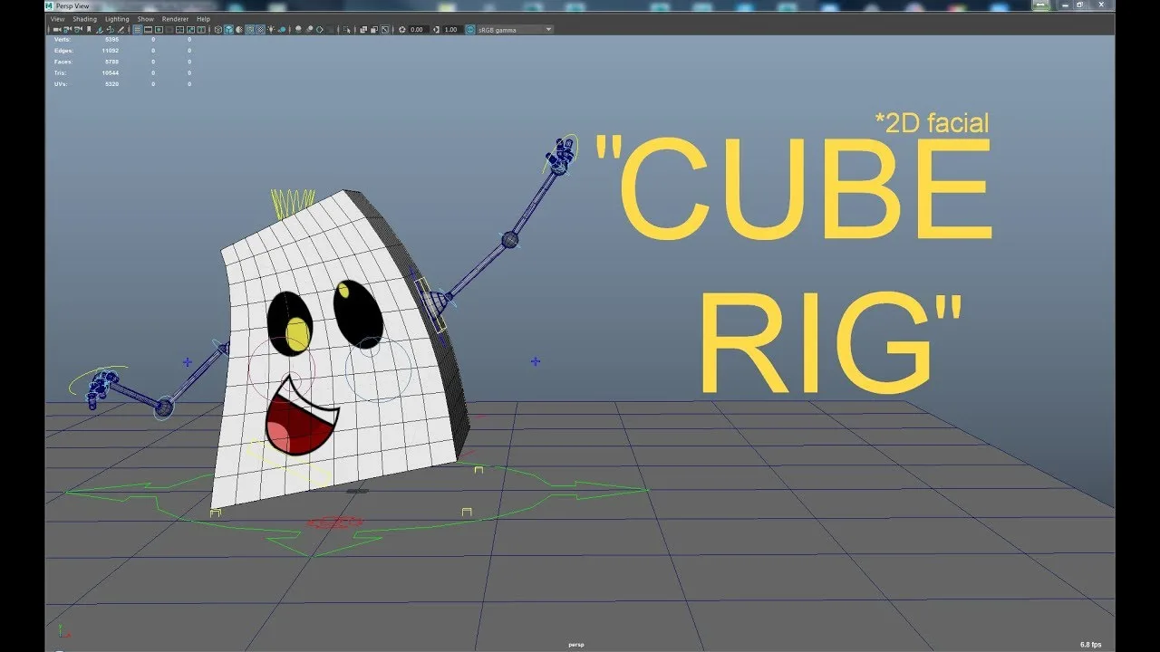 Cartoon Cube Rig - FlippedNormals
