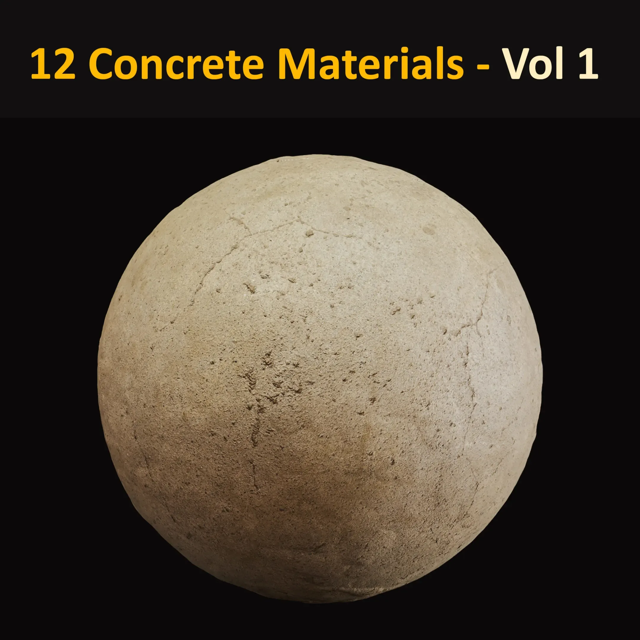 12 Concrete Materials - Vol1 - FlippedNormals