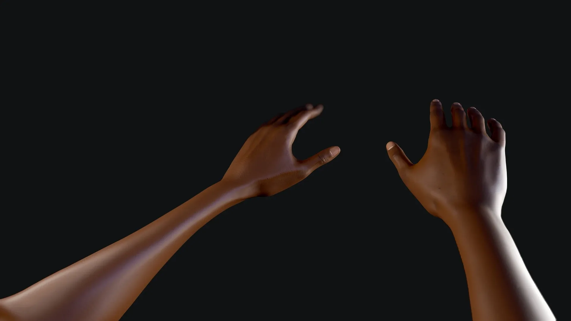 Female Hands - Animated - FlippedNormals