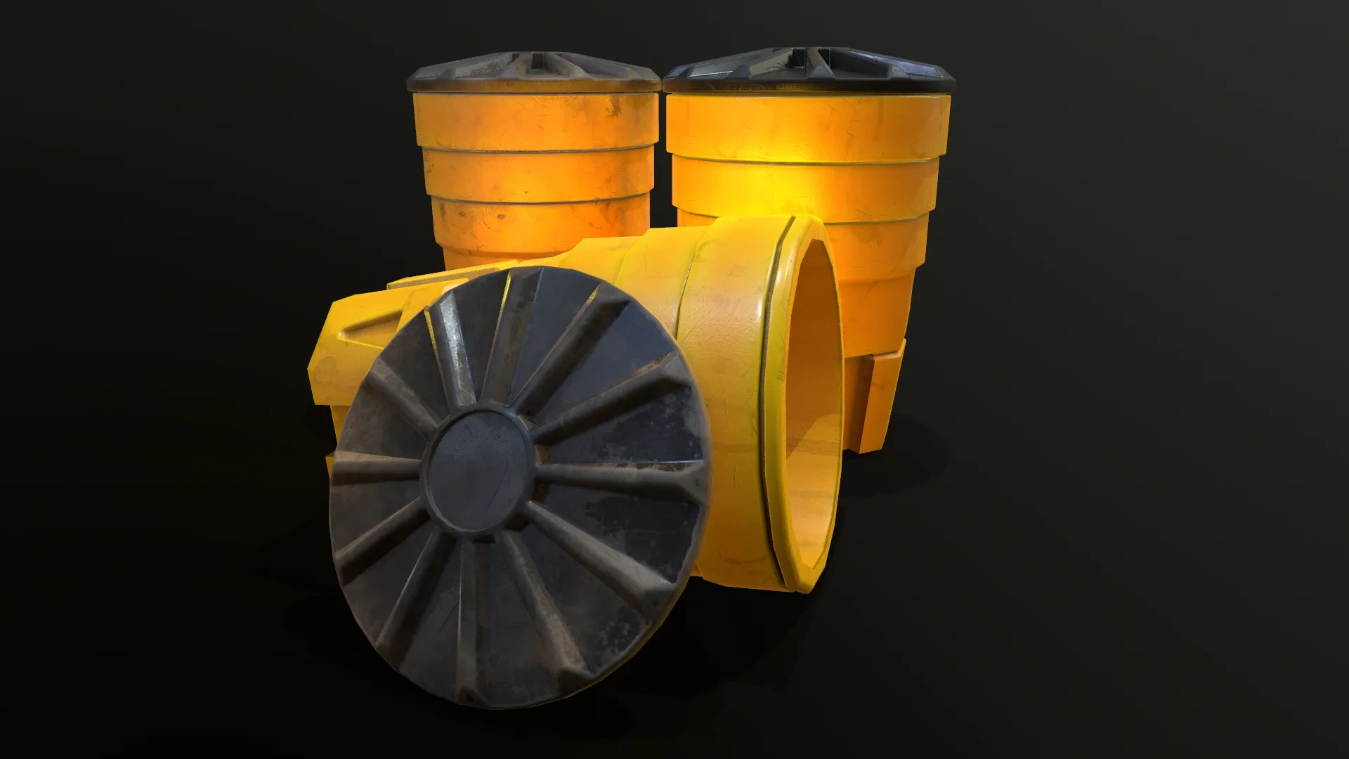 Sand Crash Barrel - Game Ready - FlippedNormals