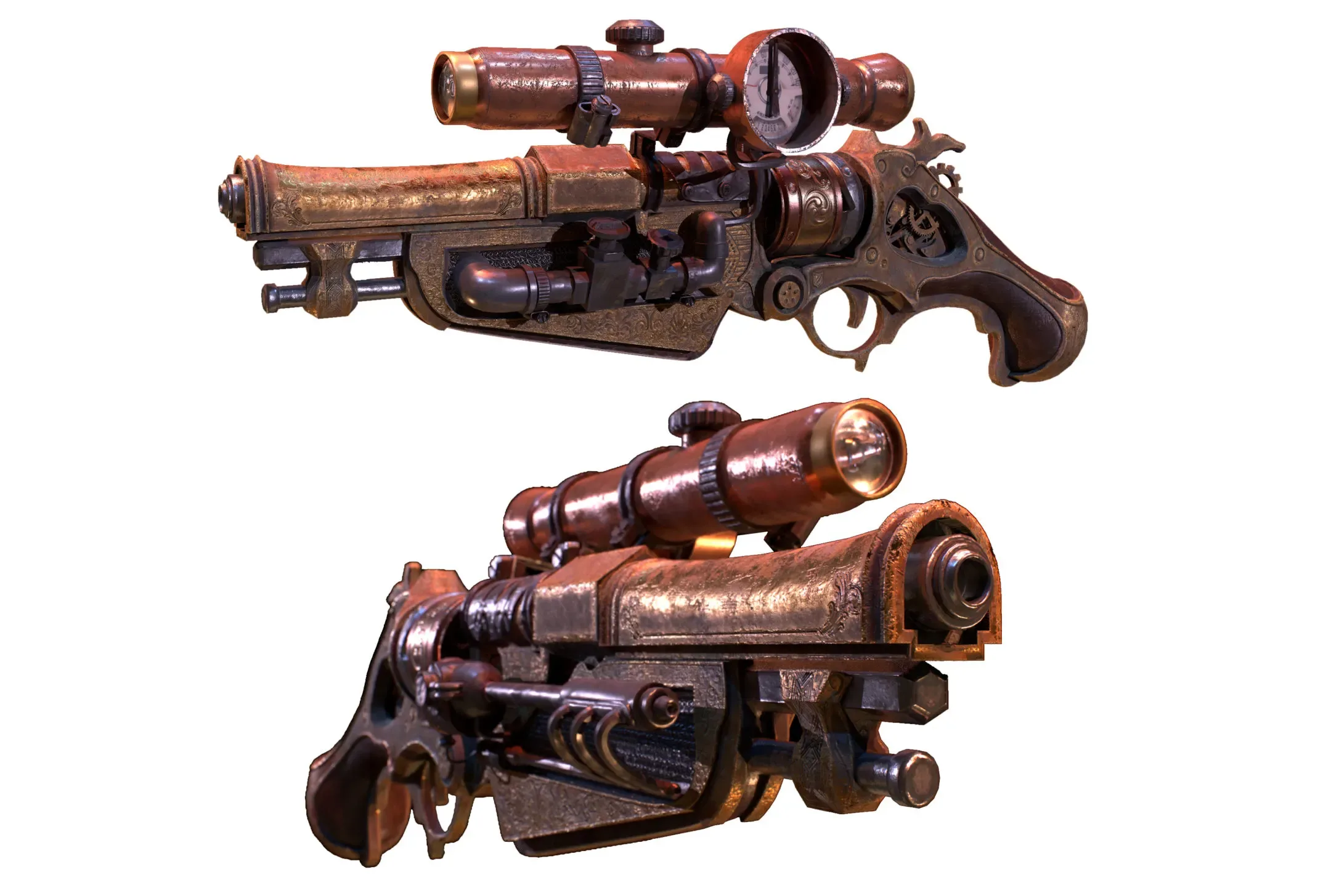 Victorian Vintage Handgun - FlippedNormals
