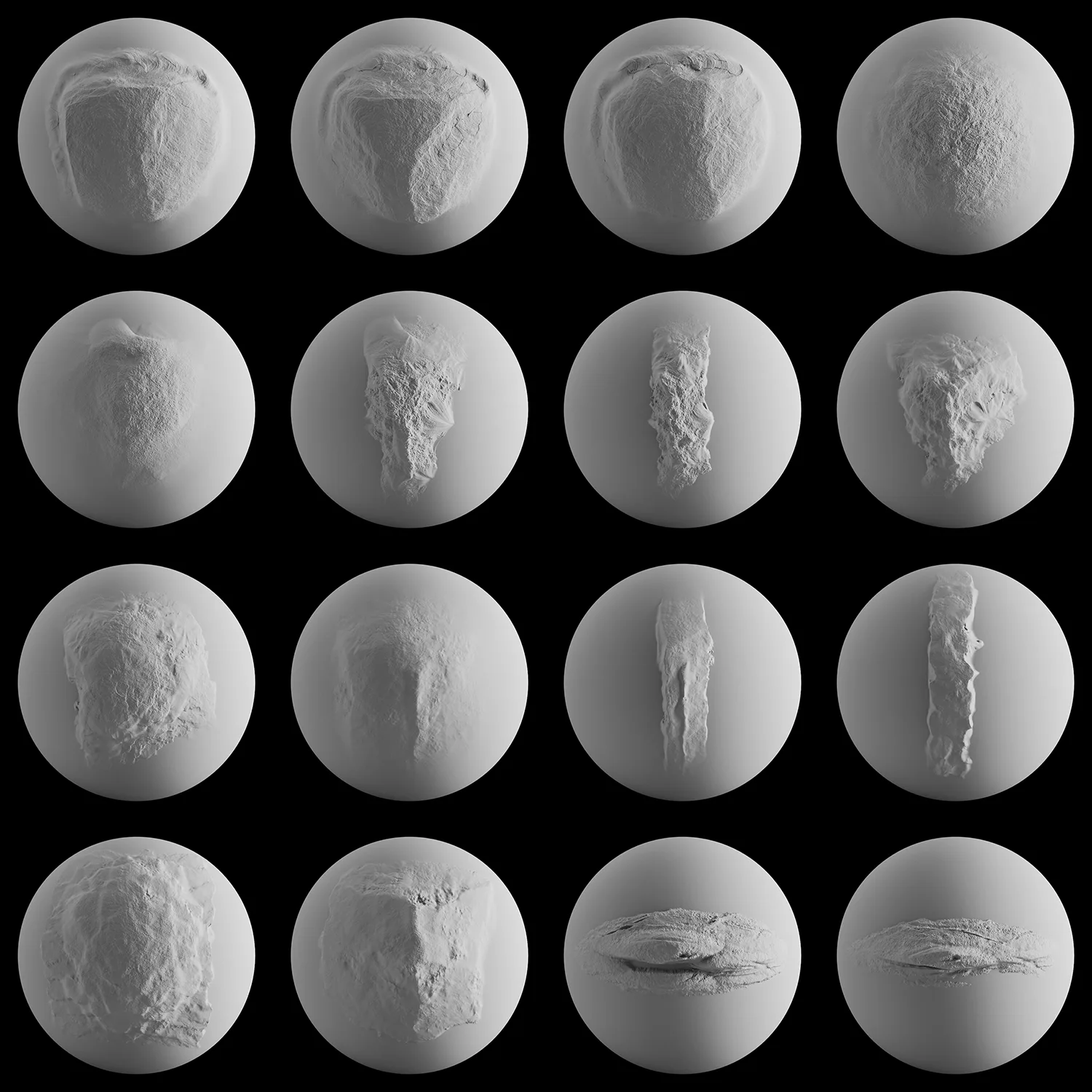 45 Stone And Rock Alpha Brush Bundle - FlippedNormals