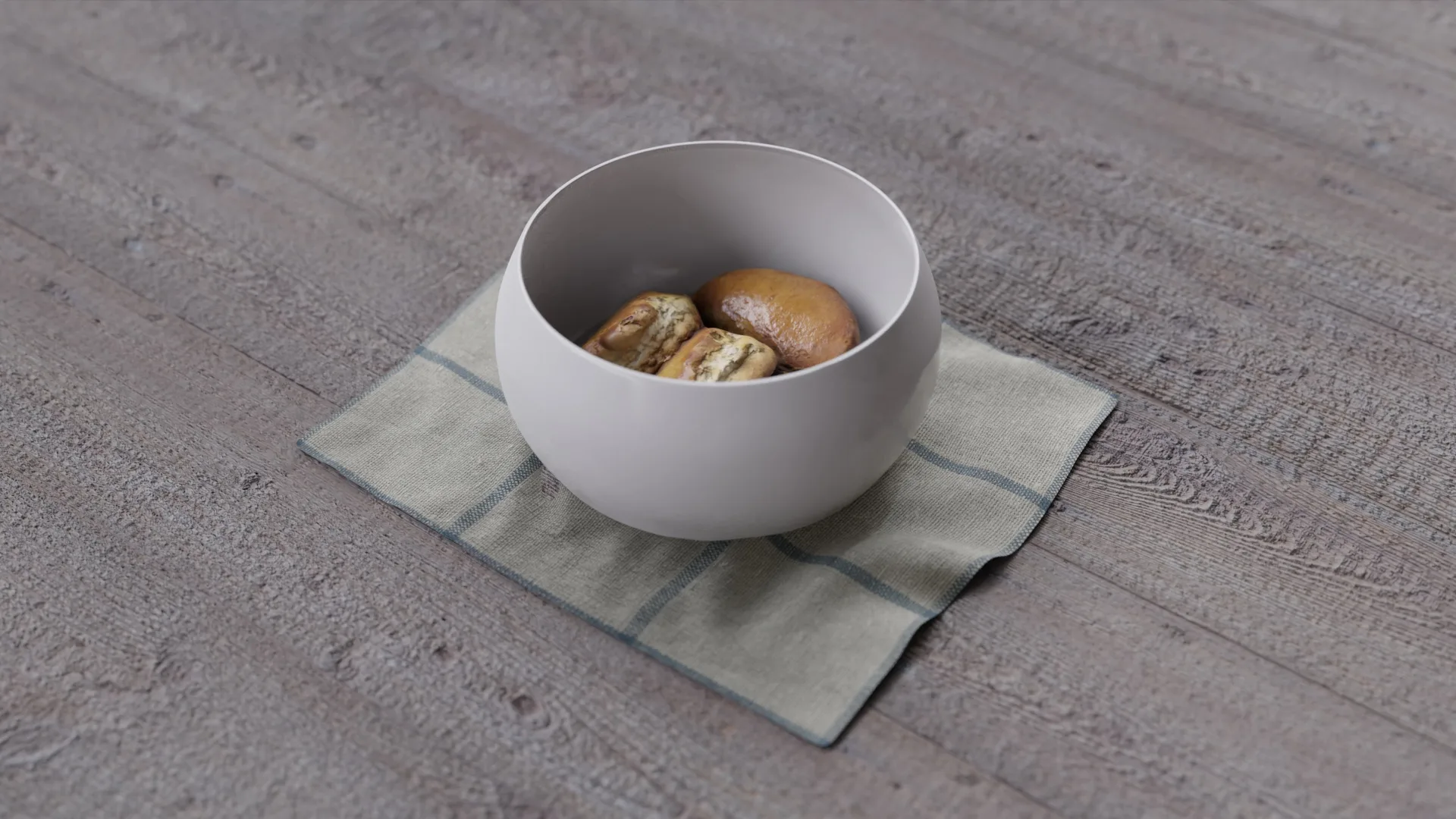 Cottage Cheese Pie Low-Poly 3D - FlippedNormals