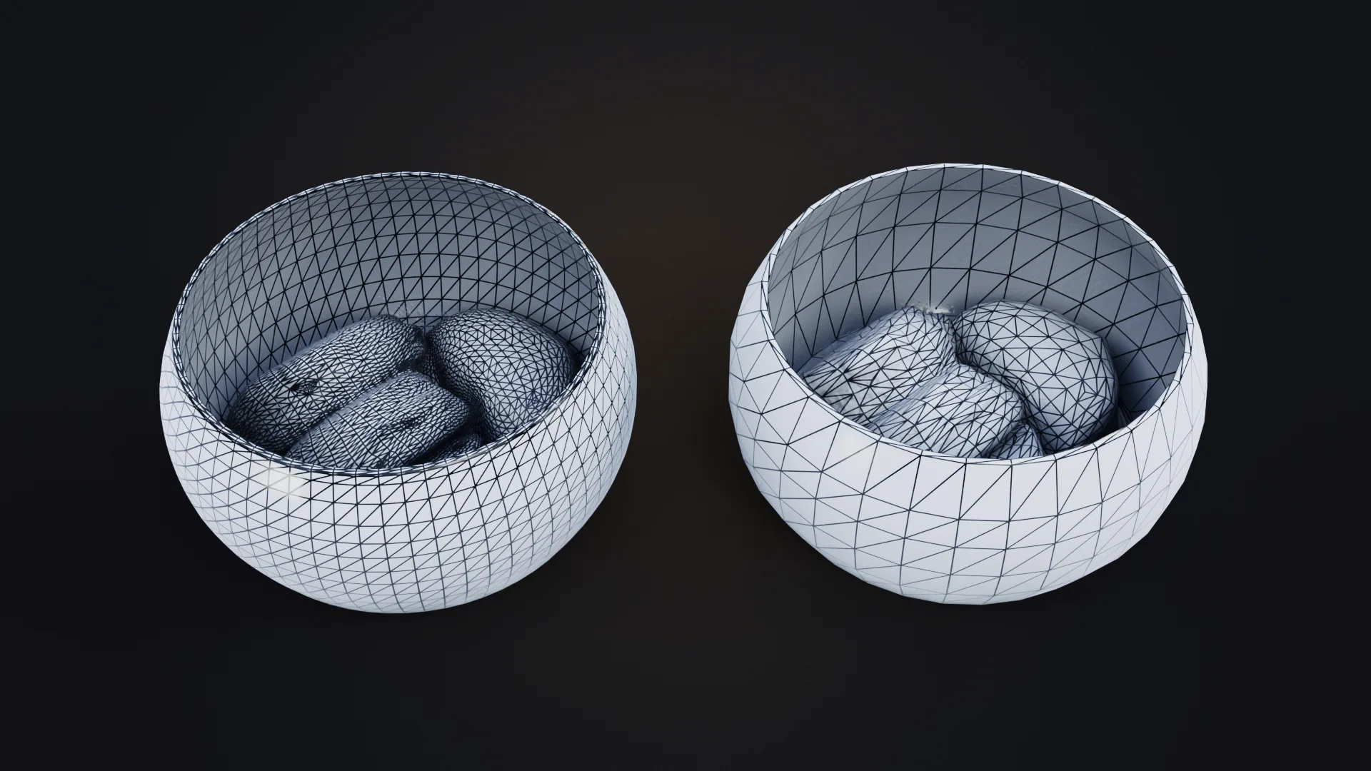 Cottage Cheese Pie Low-Poly 3D - FlippedNormals
