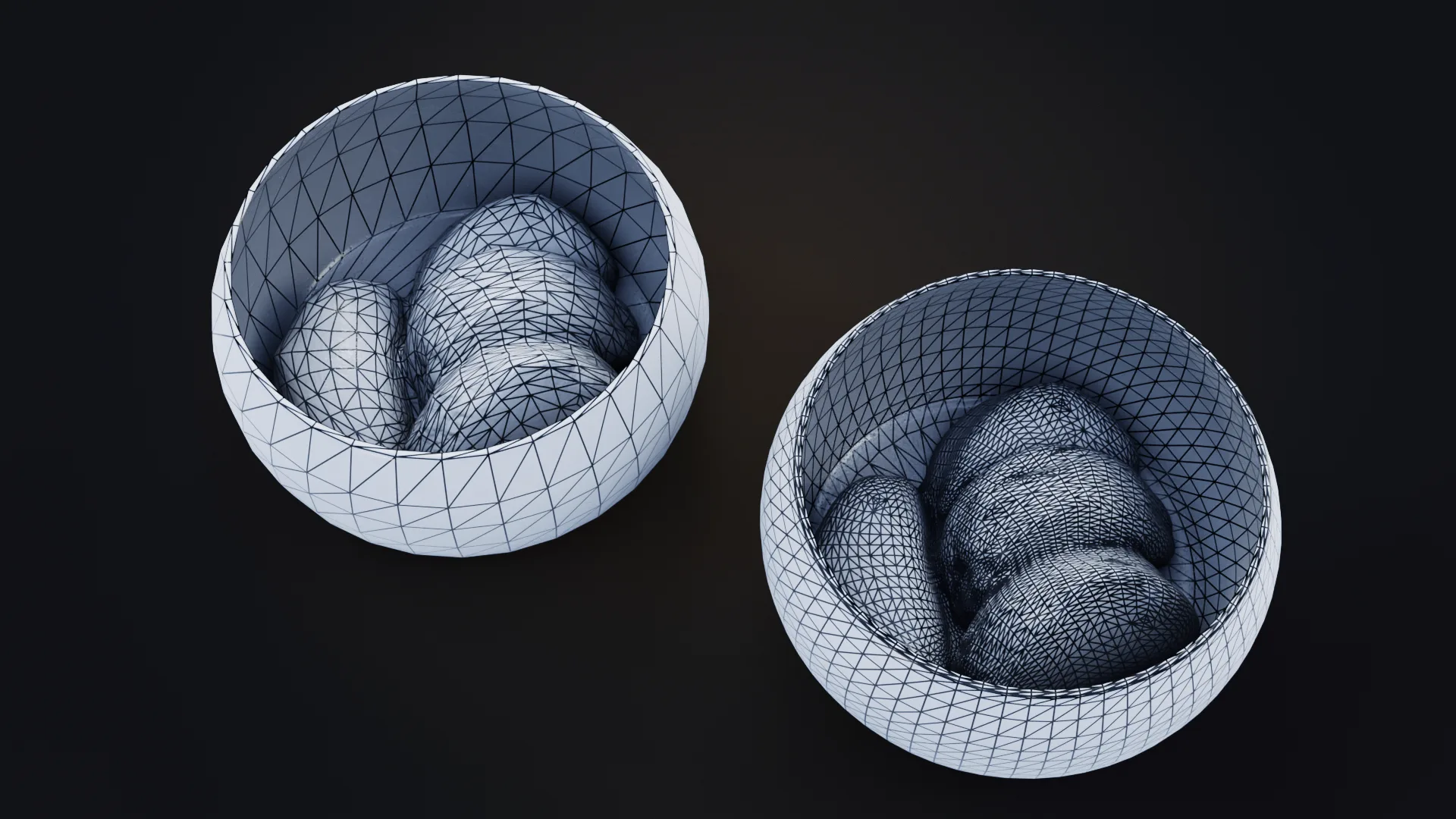 Cottage Cheese Pie Low-Poly 3D - FlippedNormals