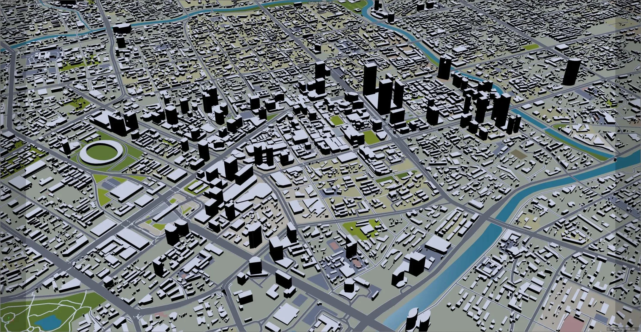 Chengdu City Sichuan, China 3D - FlippedNormals
