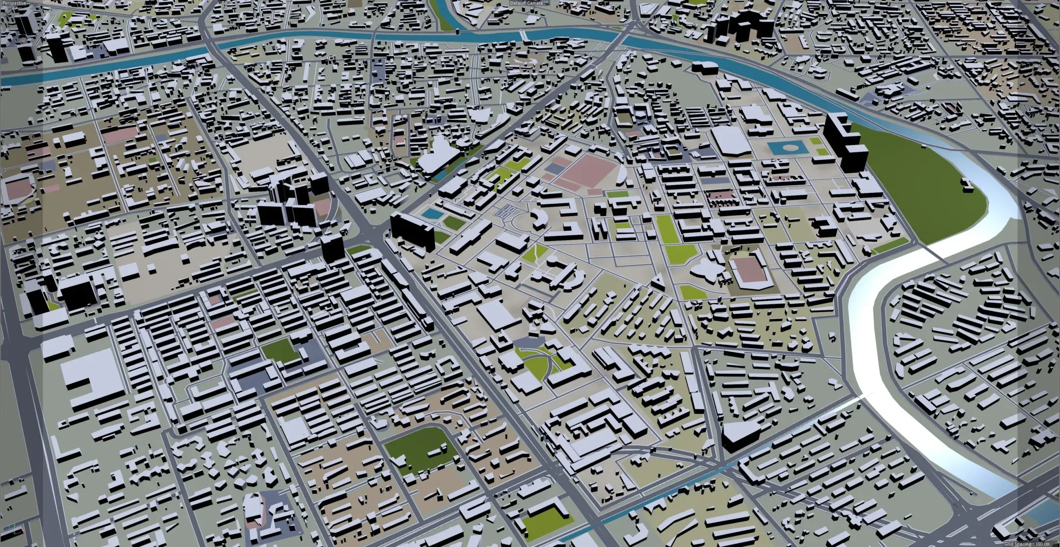 Chengdu City Sichuan, China 3D - FlippedNormals