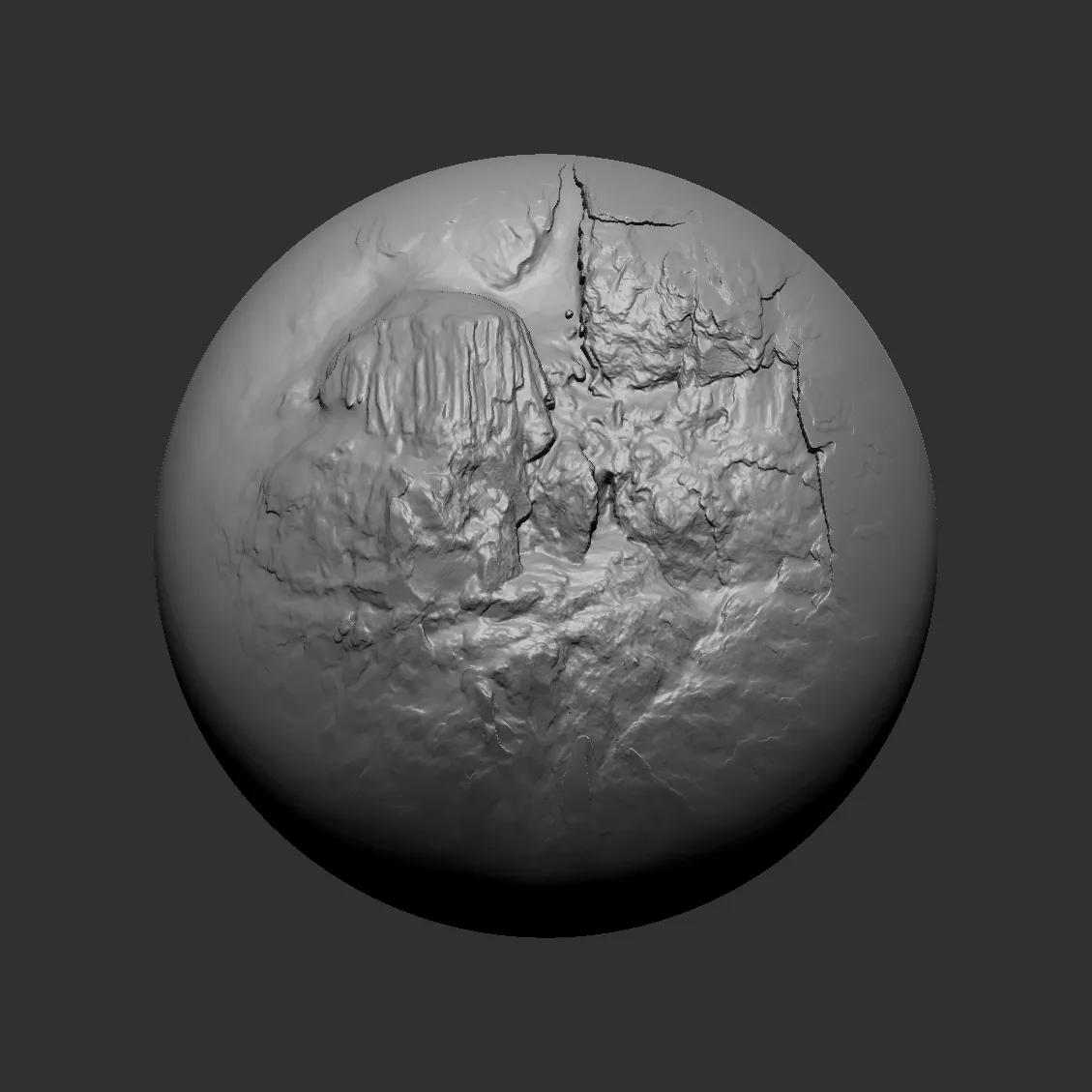 ZBrush Cliff/Rock Alphas & Tileable - FlippedNormals