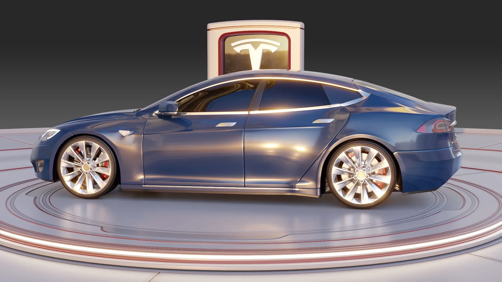 2016 Tesla Model S - FlippedNormals