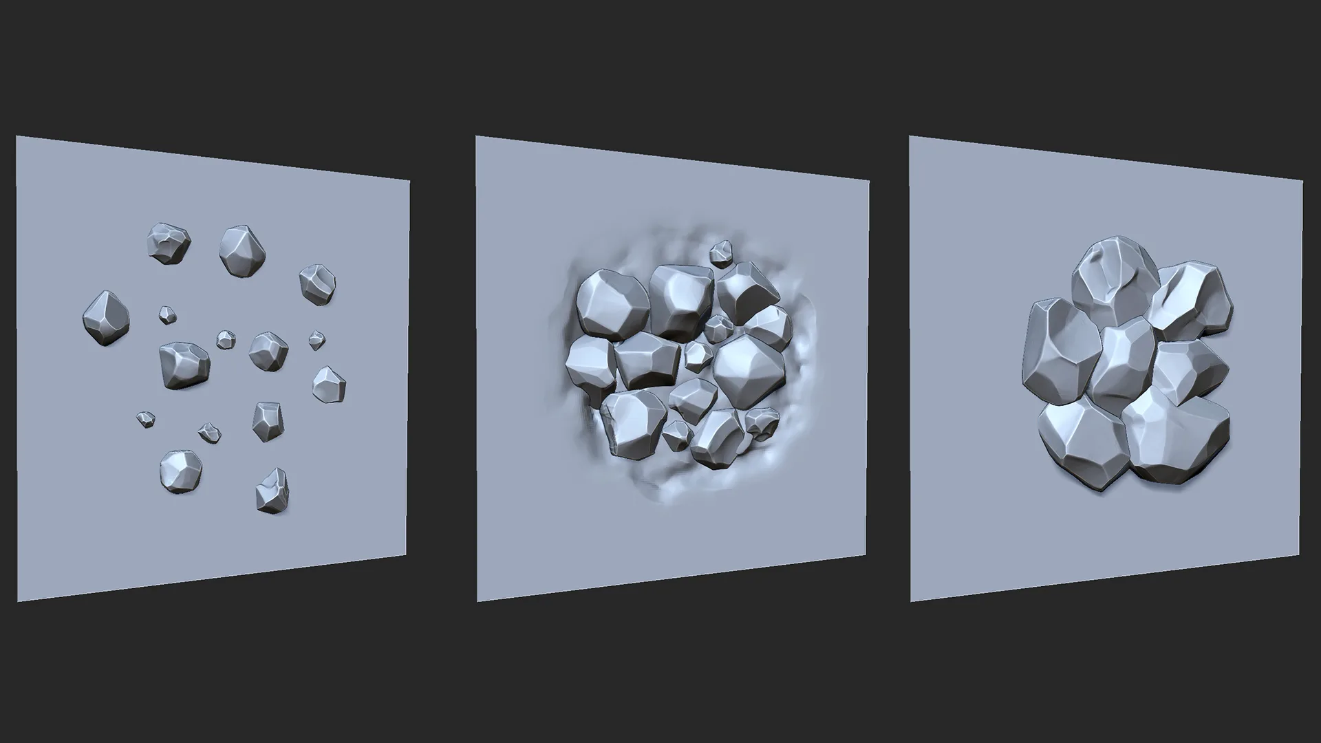 Zbrush - Stylized Rock Brush Vol - FlippedNormals