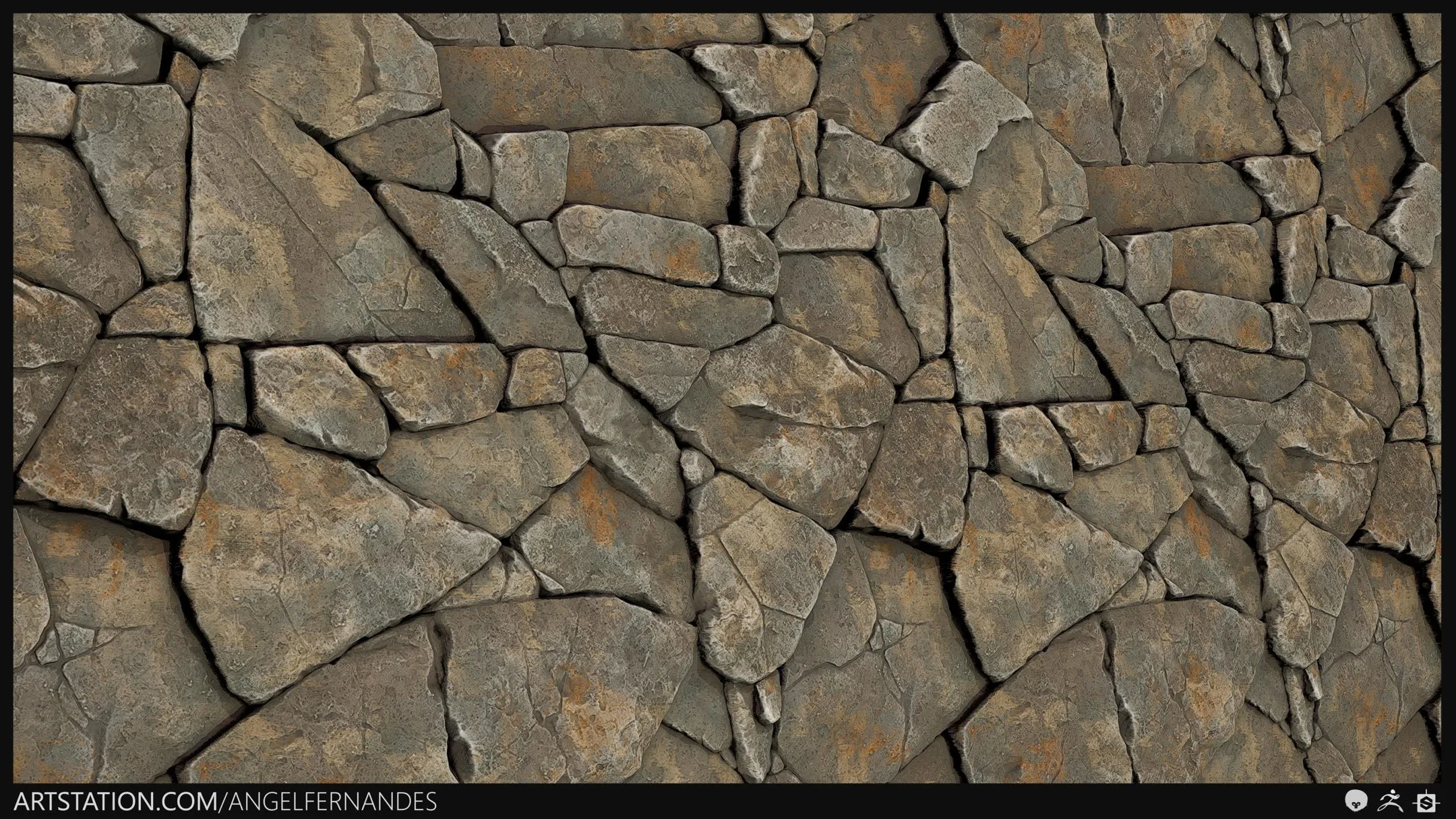 Stone Wall - Substance Designer - FlippedNormals