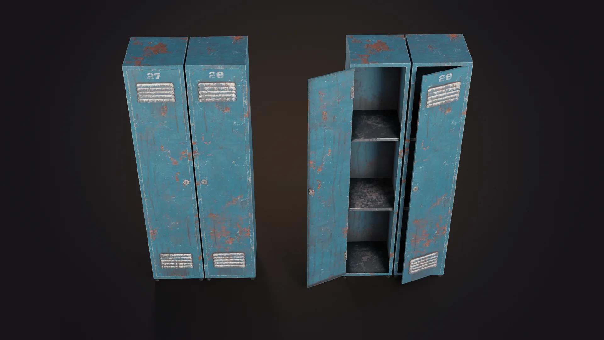 Metal Loot Box Low-poly 3D Model - FlippedNormals