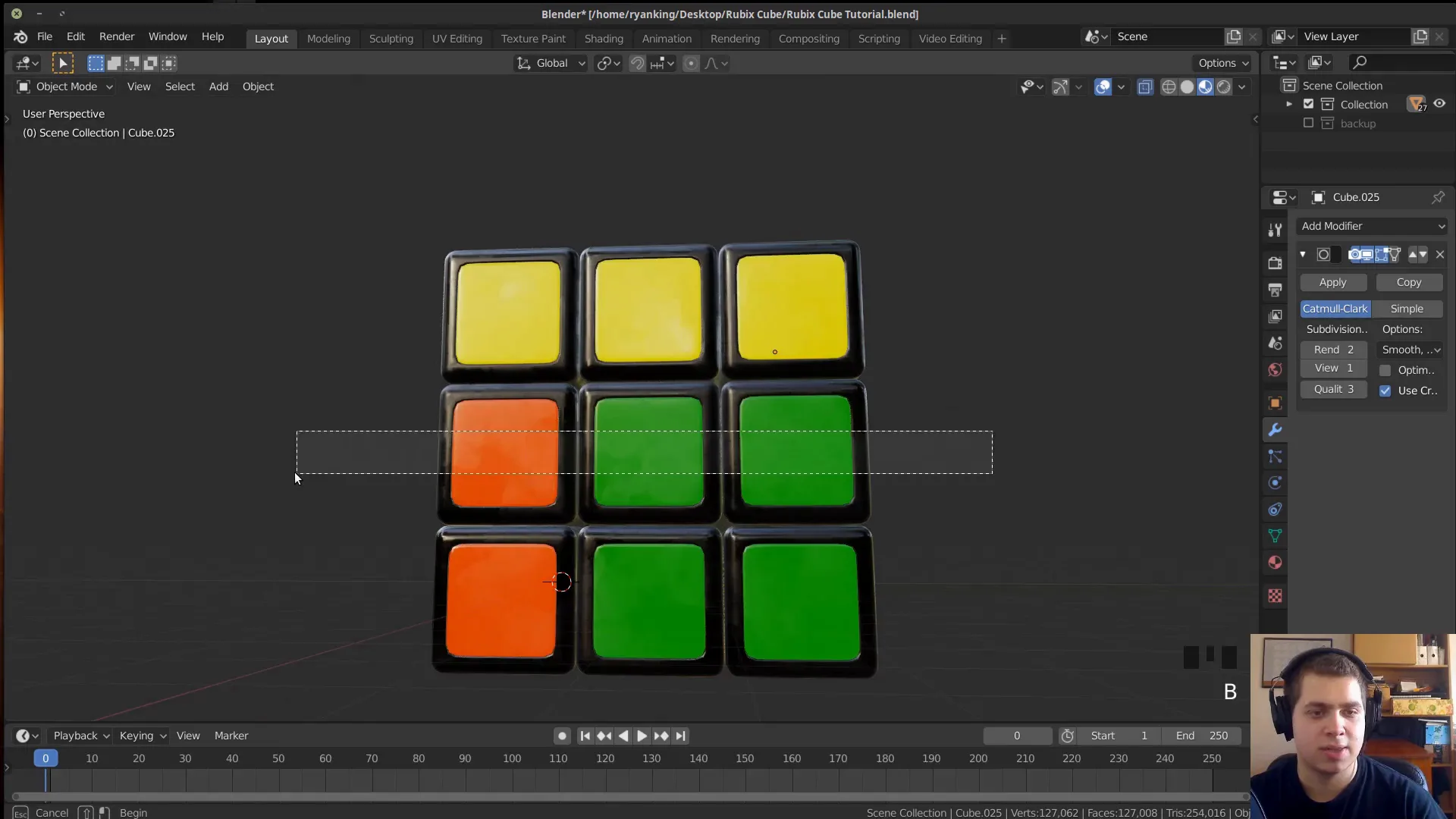 Photorealistic Rubik's Cube (Blender - FlippedNormals