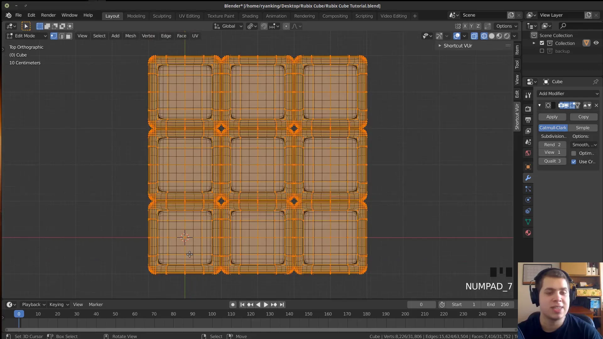 Photorealistic Rubik's Cube (Blender - FlippedNormals