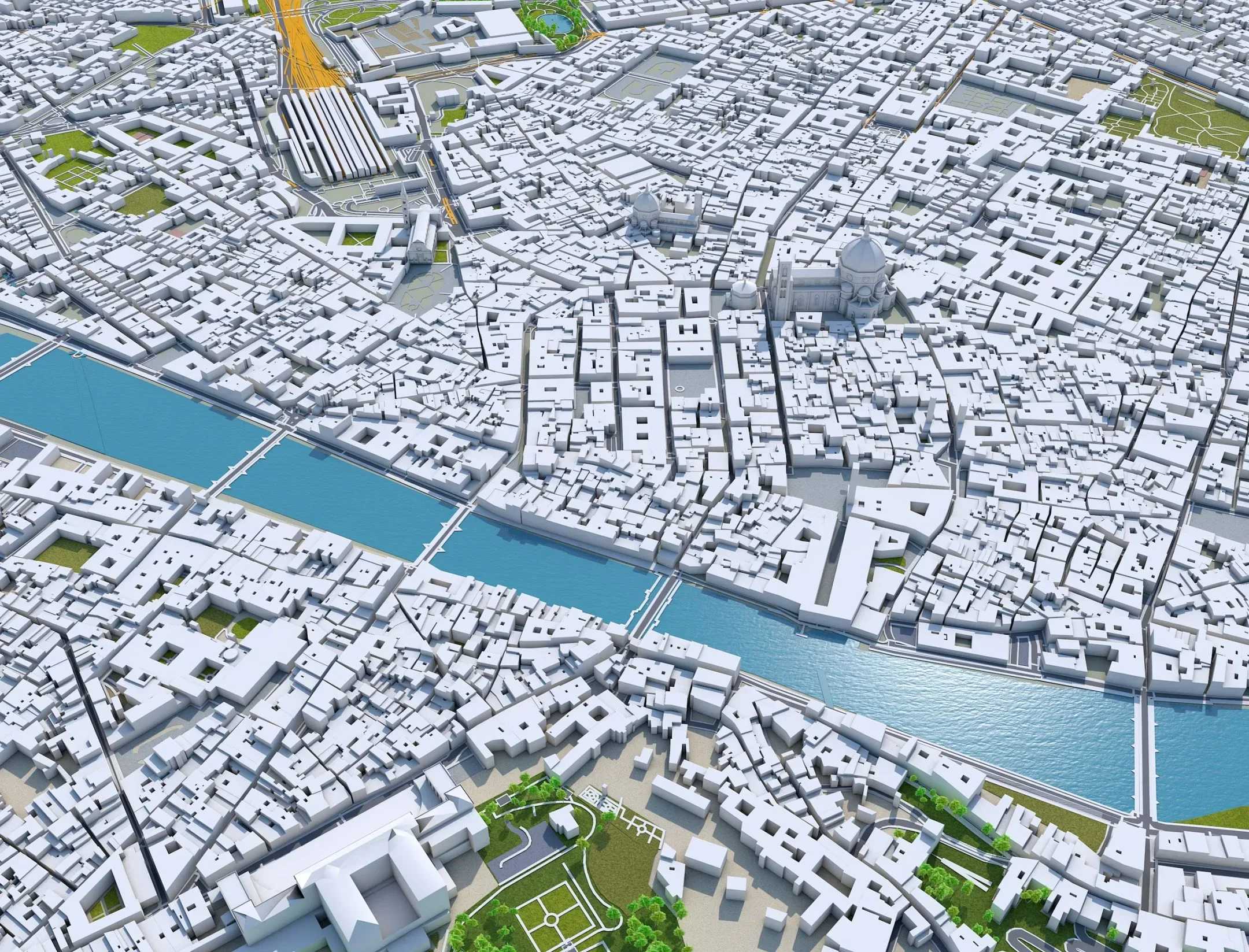 Florence City Italy 3D Model 50 - FlippedNormals