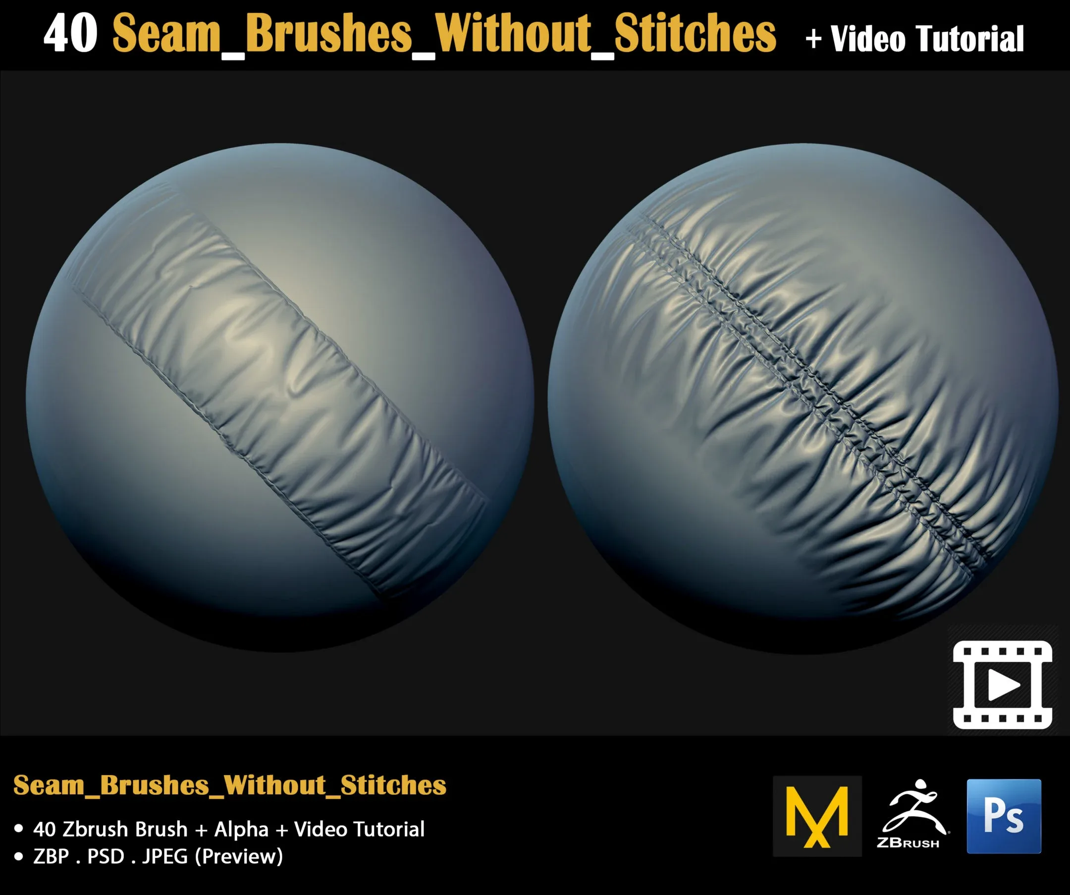 Cloth_Brushes + Video Tutorial - FlippedNormals