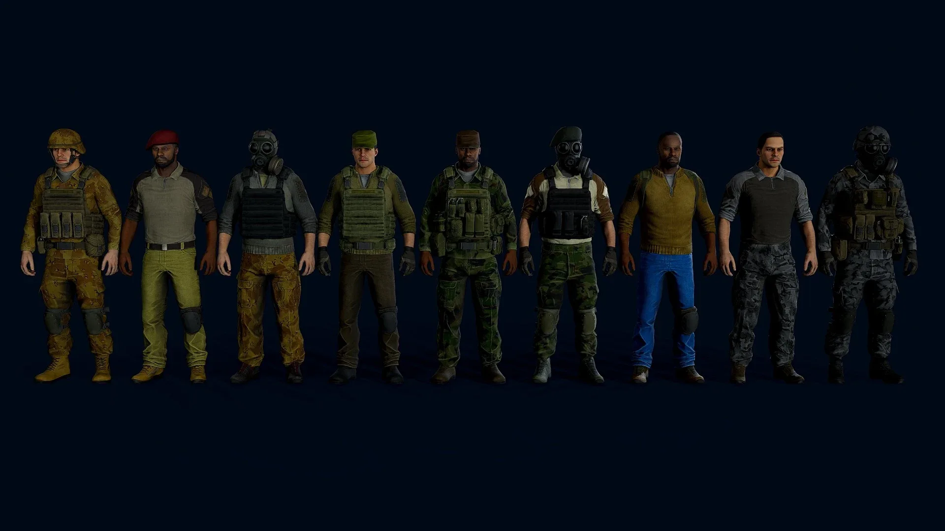 Modular Military Character - FlippedNormals