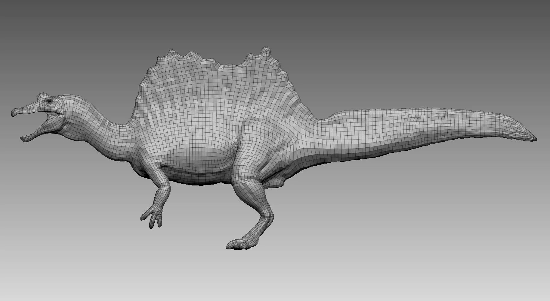 Spinosaurus Zbrush Model - FlippedNormals