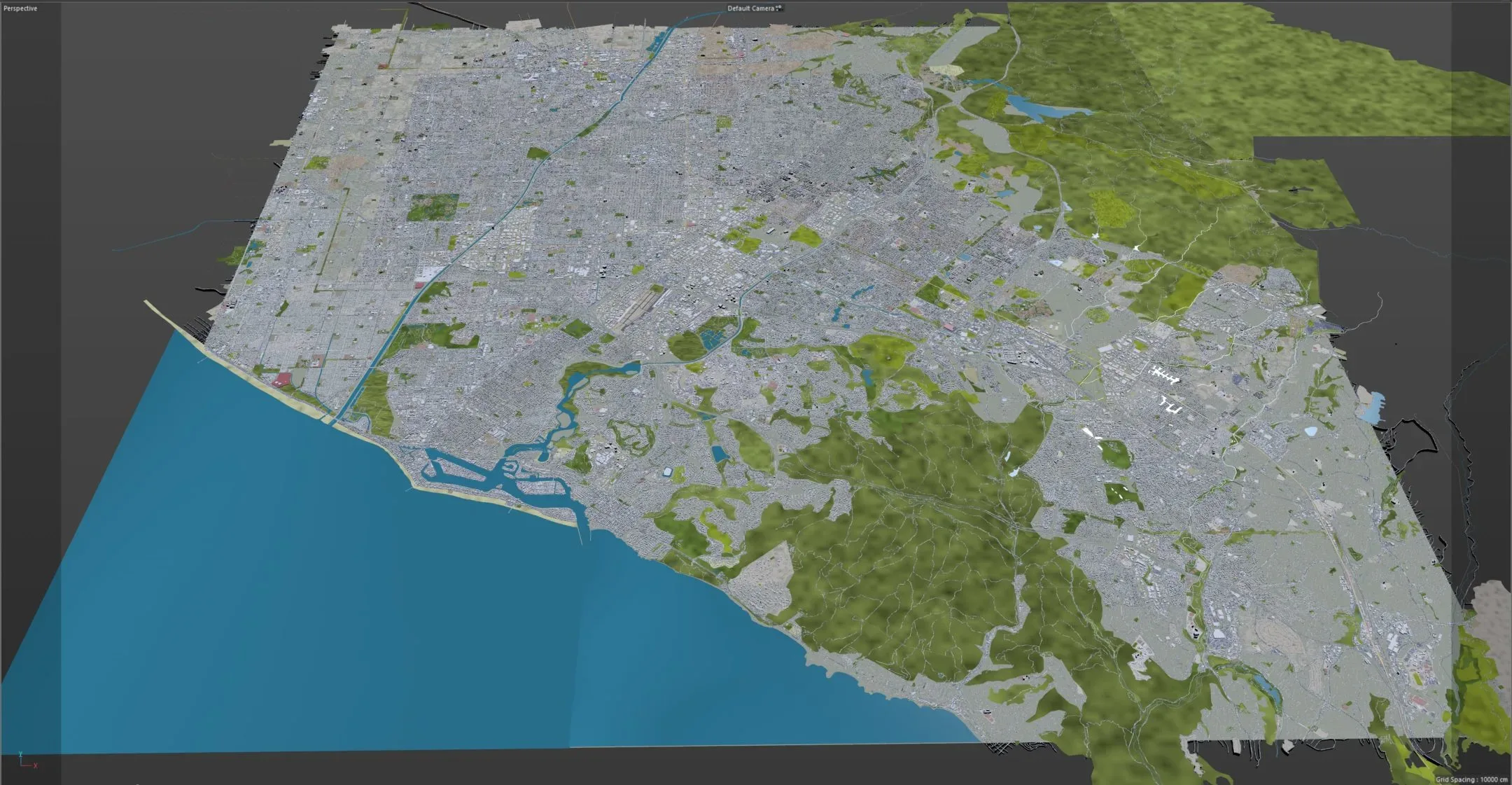 Irvine City California 3D Model - FlippedNormals