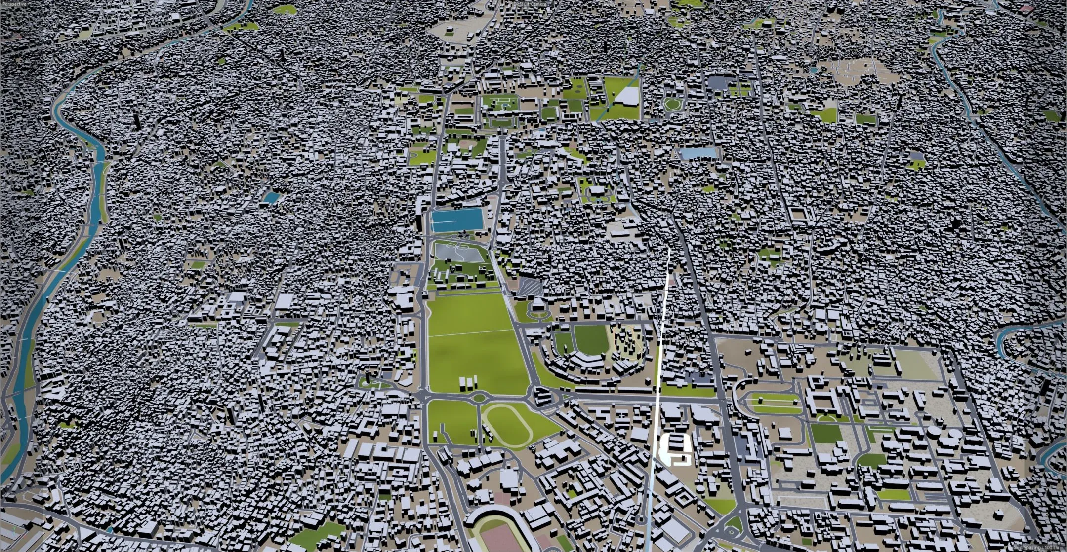 Kathmandu City Nepal 3D Model 40KM - FlippedNormals