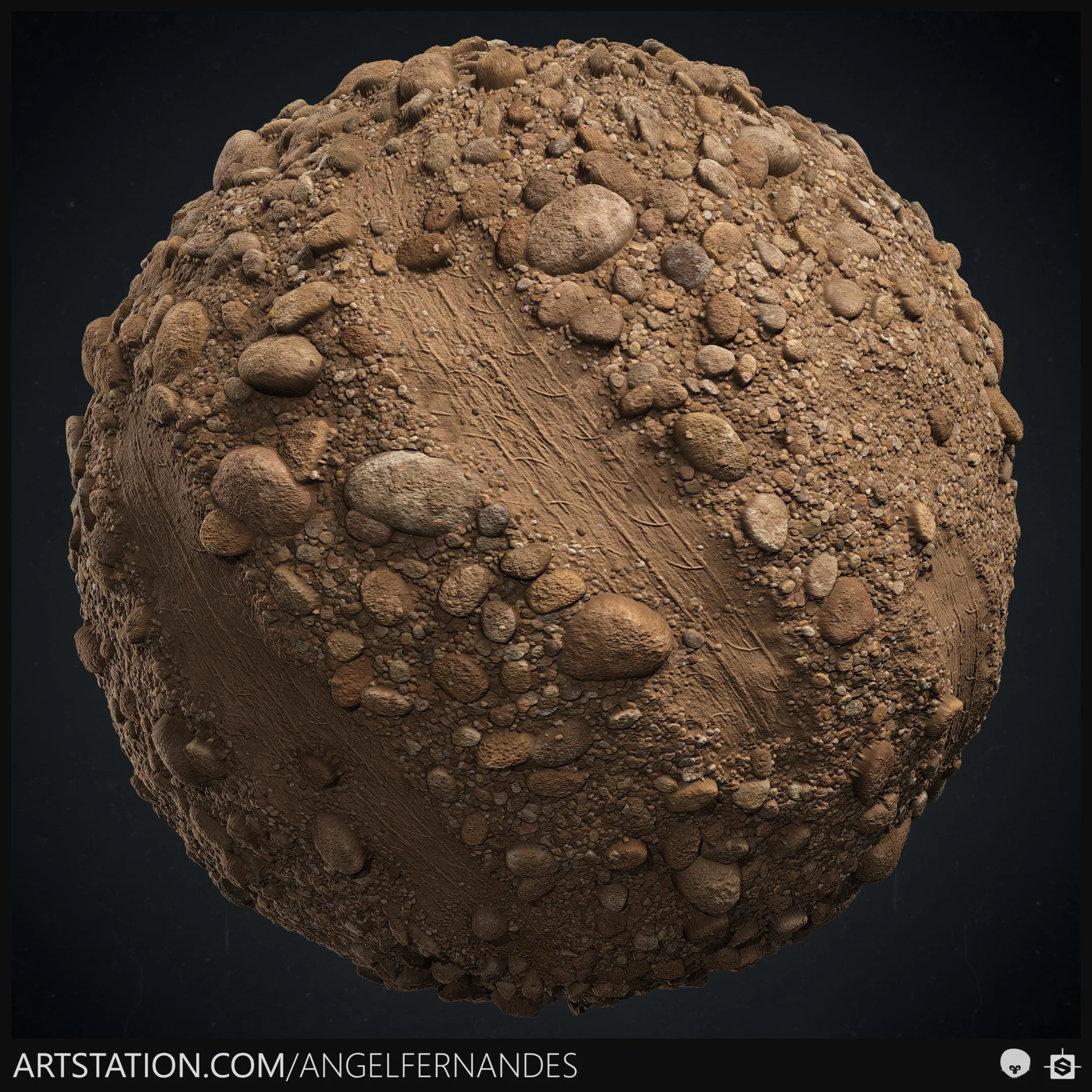 Rocky Soil Ground Material - Substance - FlippedNormals