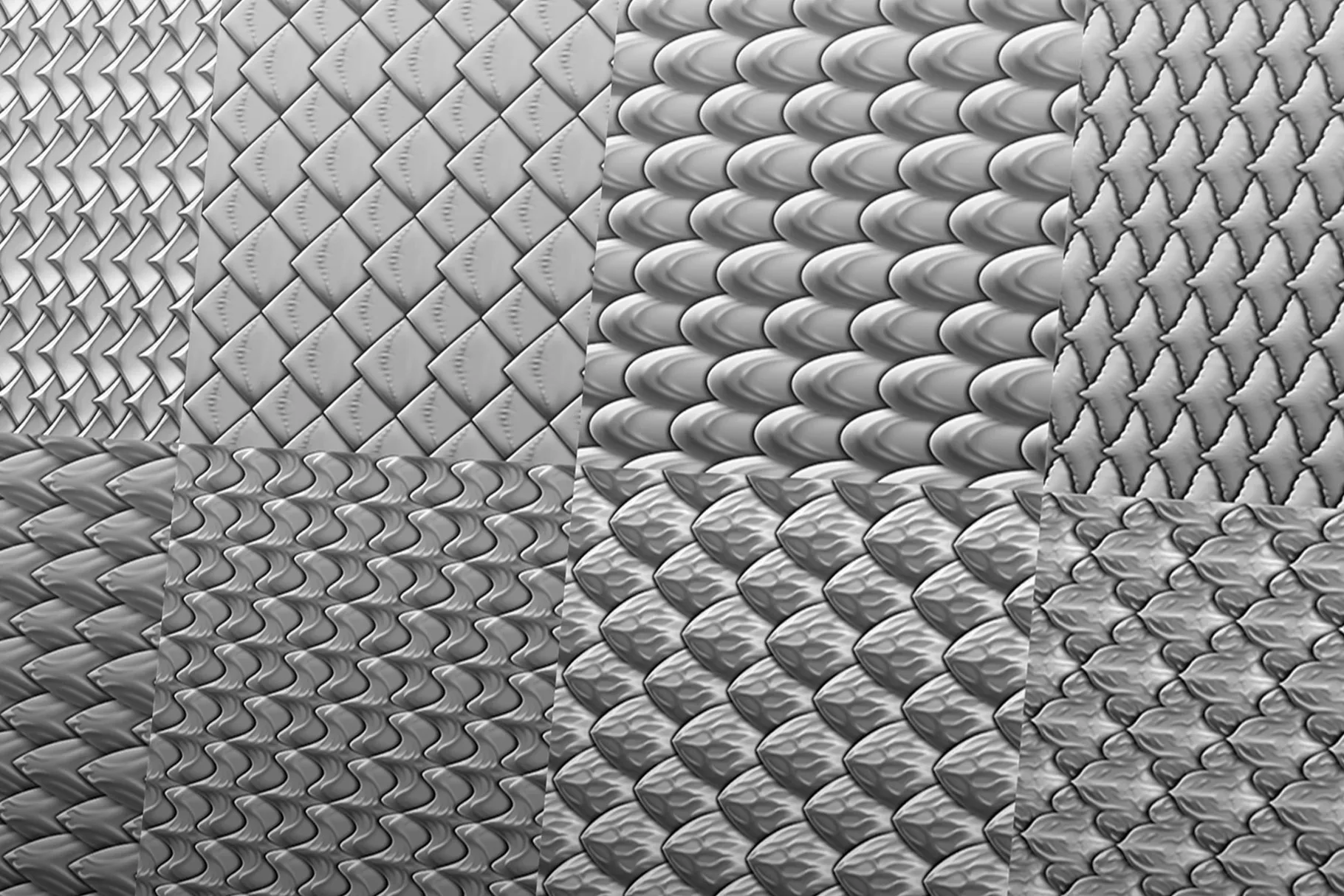 Dragon Scale Photoshop Patterns - FlippedNormals