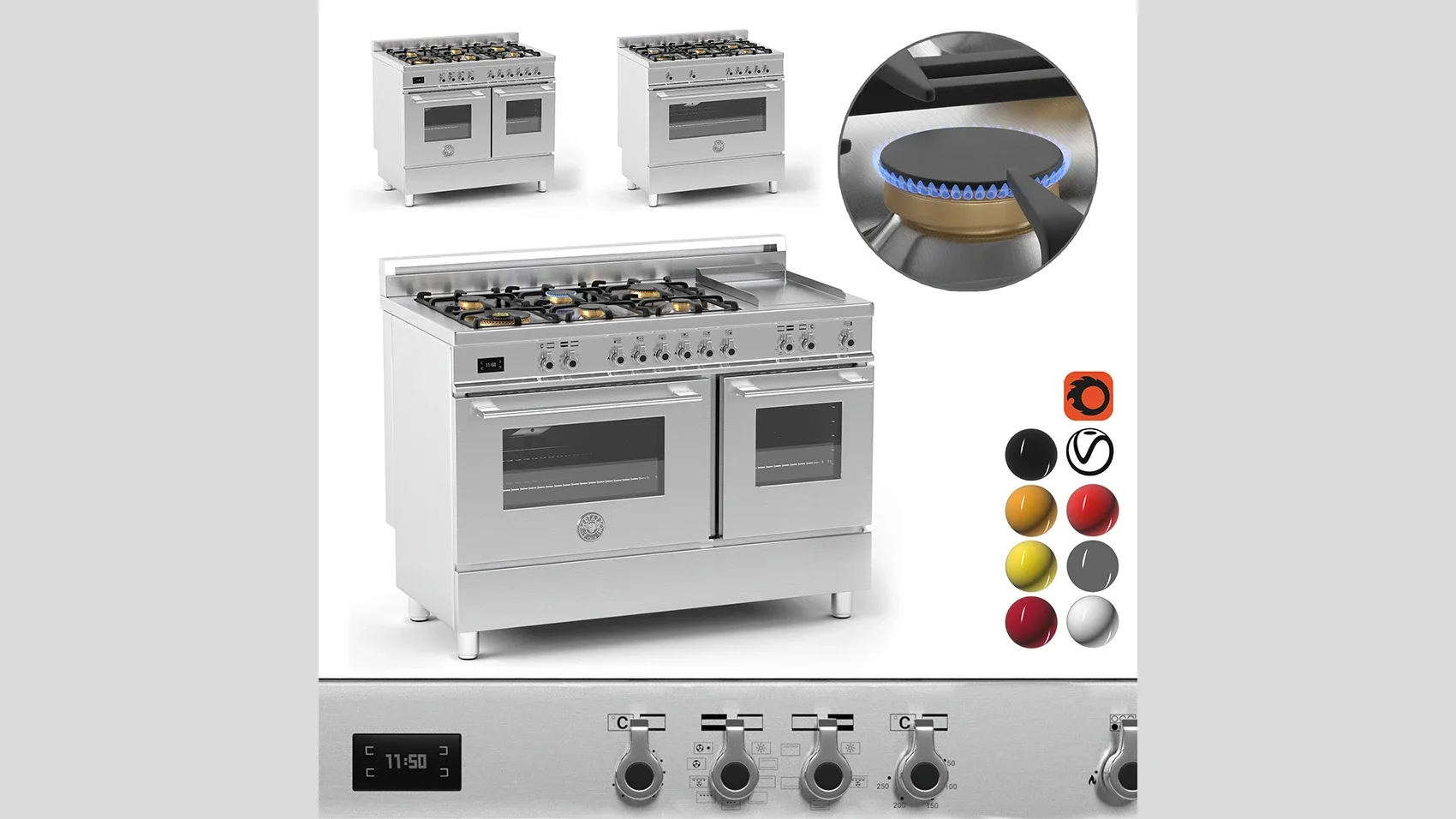 Bertazzoni Cooker Collection - FlippedNormals