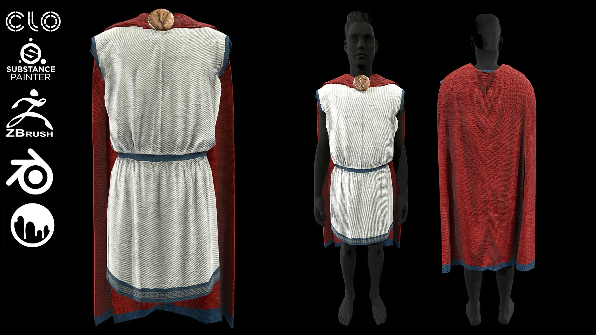 Tutorial - Roman Clothing - Full - FlippedNormals