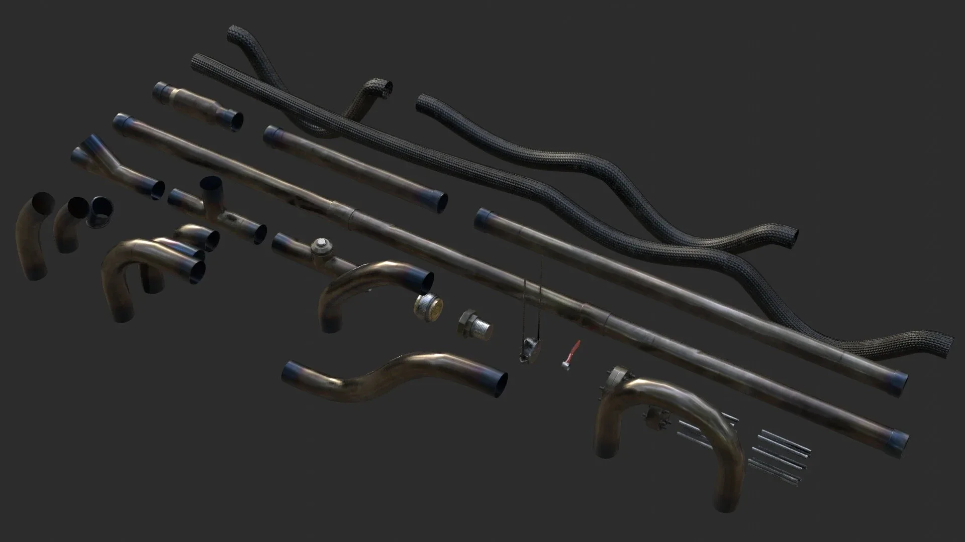 Modular Pipes - Sci-Fi Heat Metal - FlippedNormals