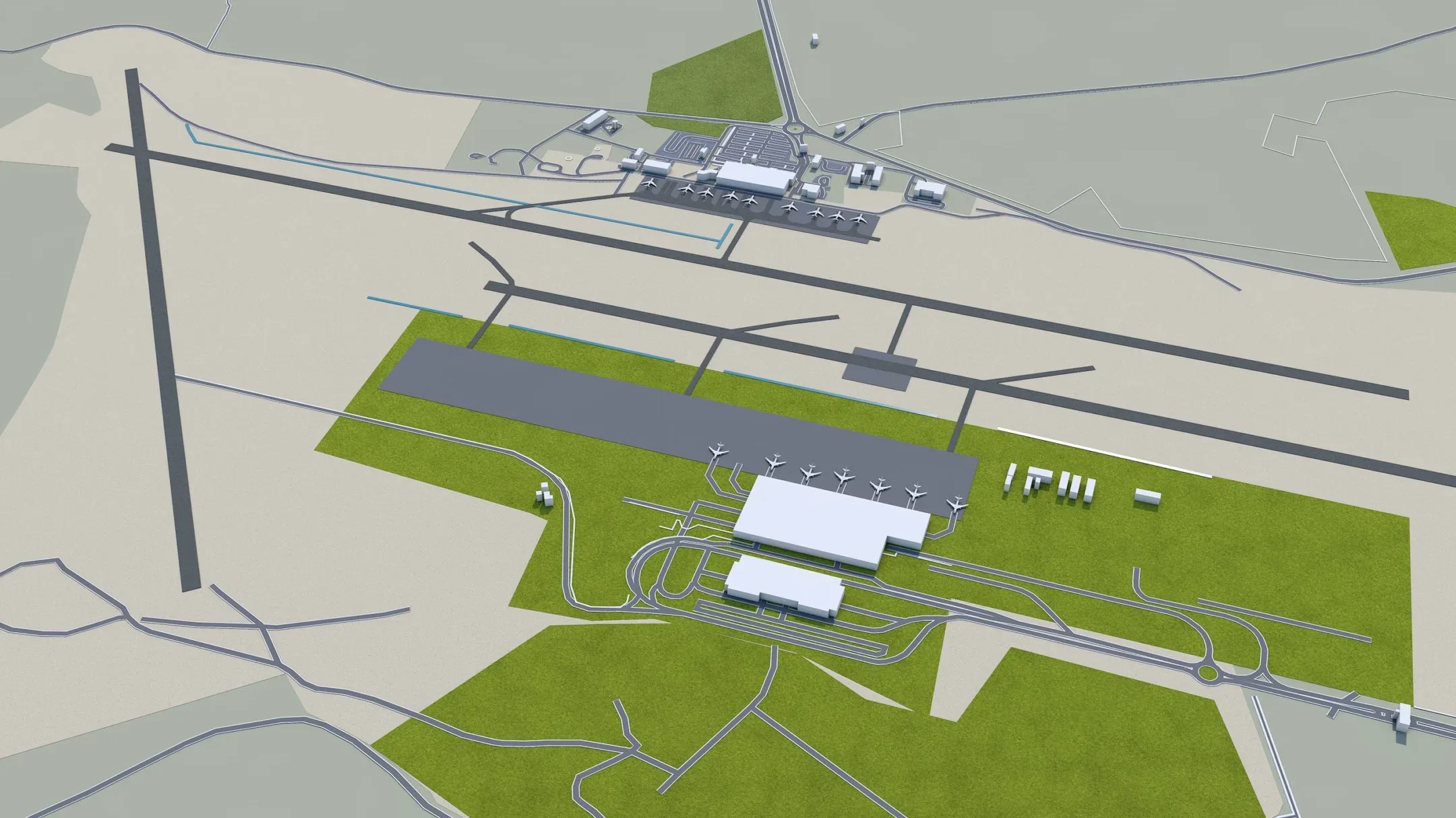 Nicosia City Cyprus 3D Model 40KM - FlippedNormals