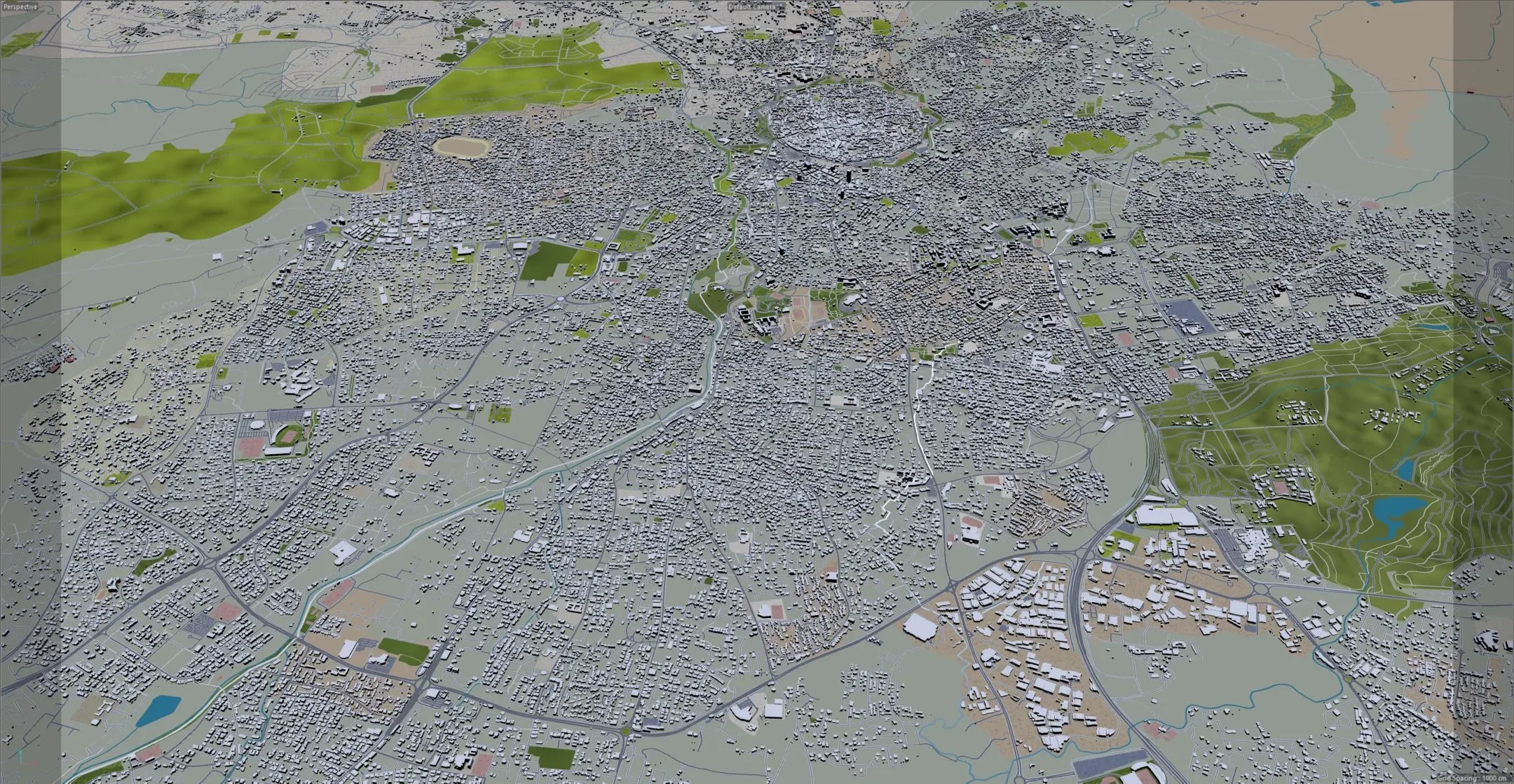 Nicosia City Cyprus 3D Model 40KM - FlippedNormals