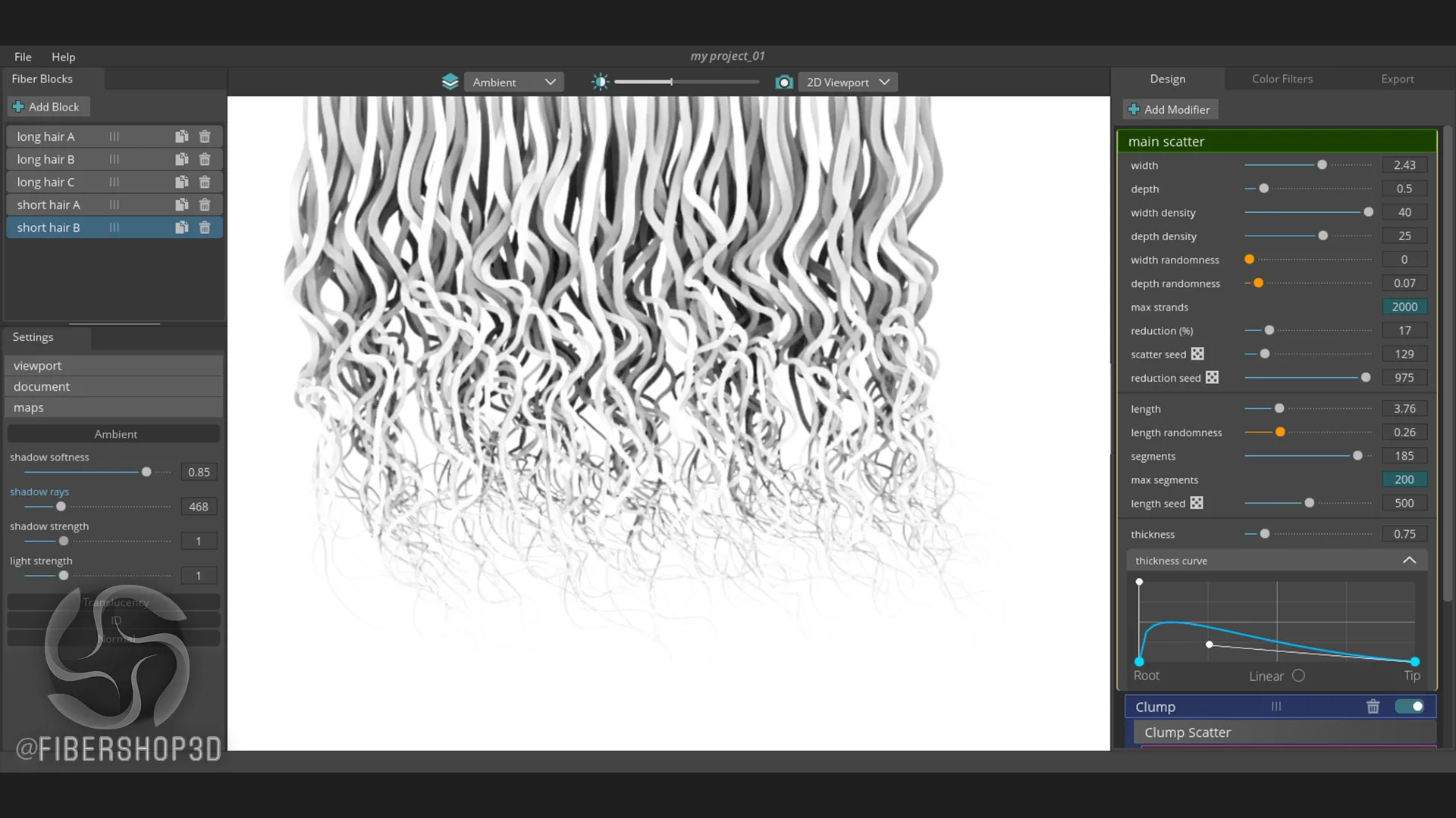 FiberShop | Realtime Hair Card - FlippedNormals