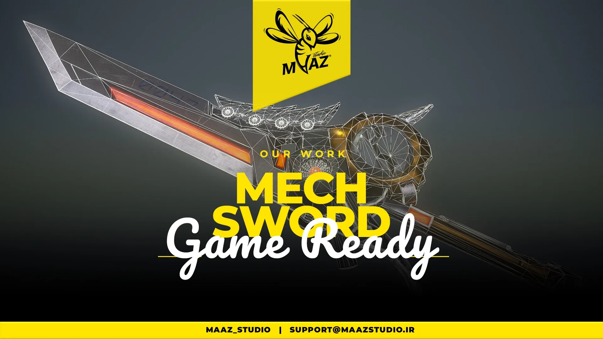 Game Ready Mech Sword - FlippedNormals