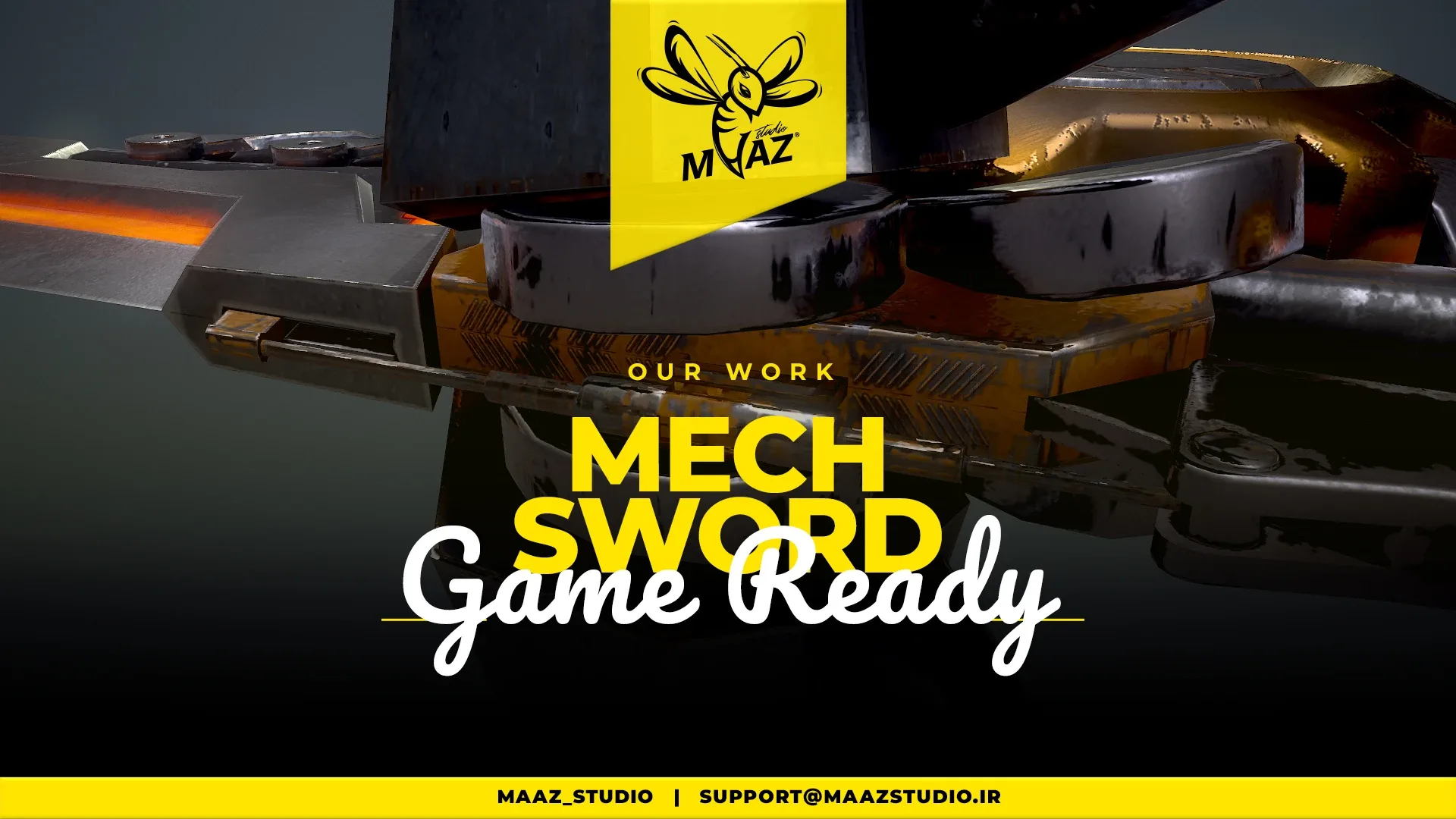 Game Ready Mech Sword - FlippedNormals