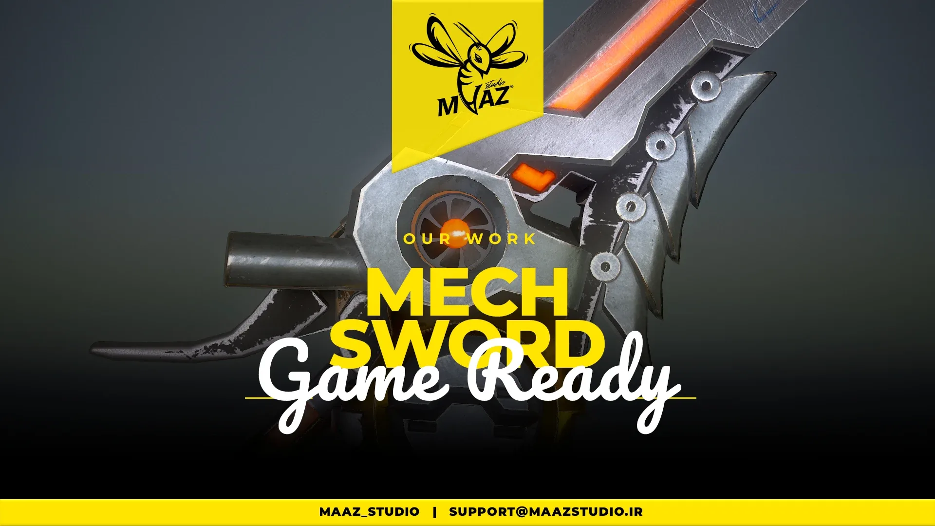 Game Ready Mech Sword - FlippedNormals
