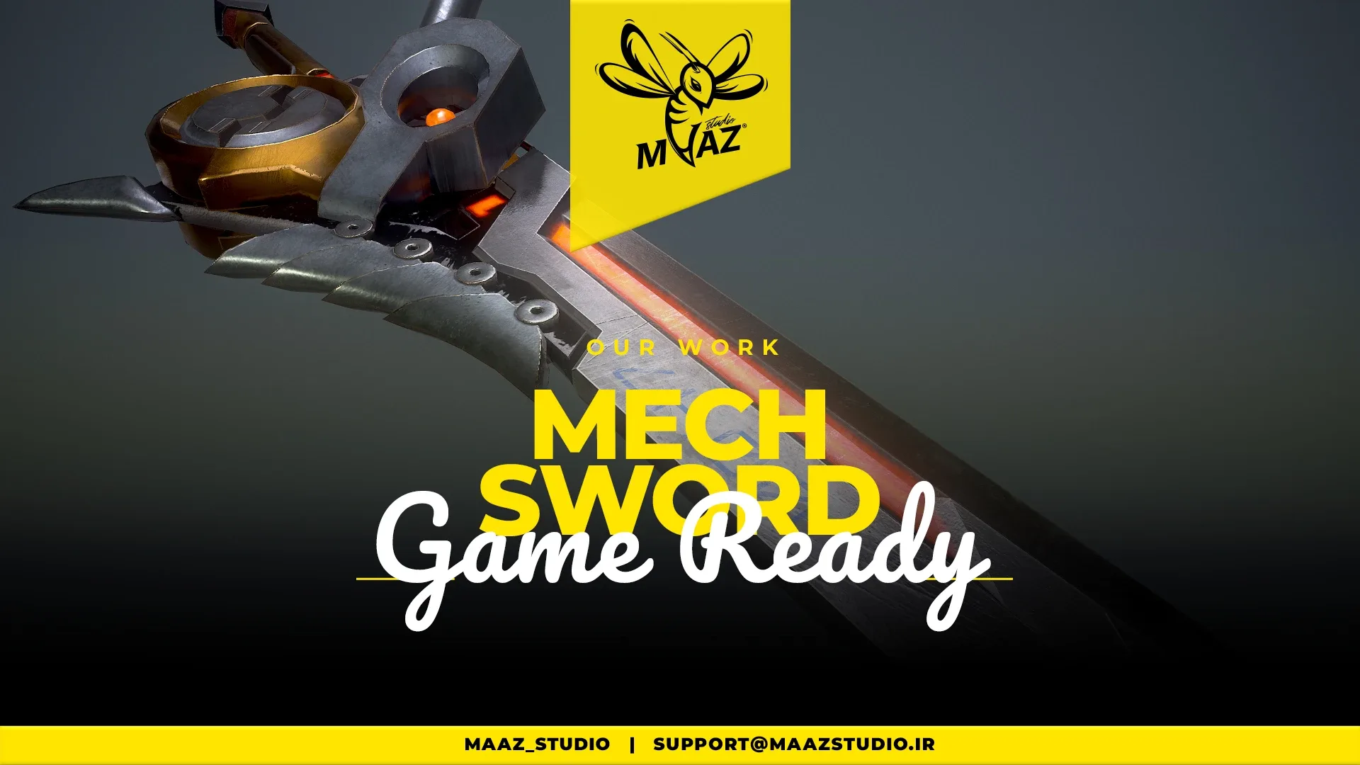 Game Ready Mech Sword - FlippedNormals