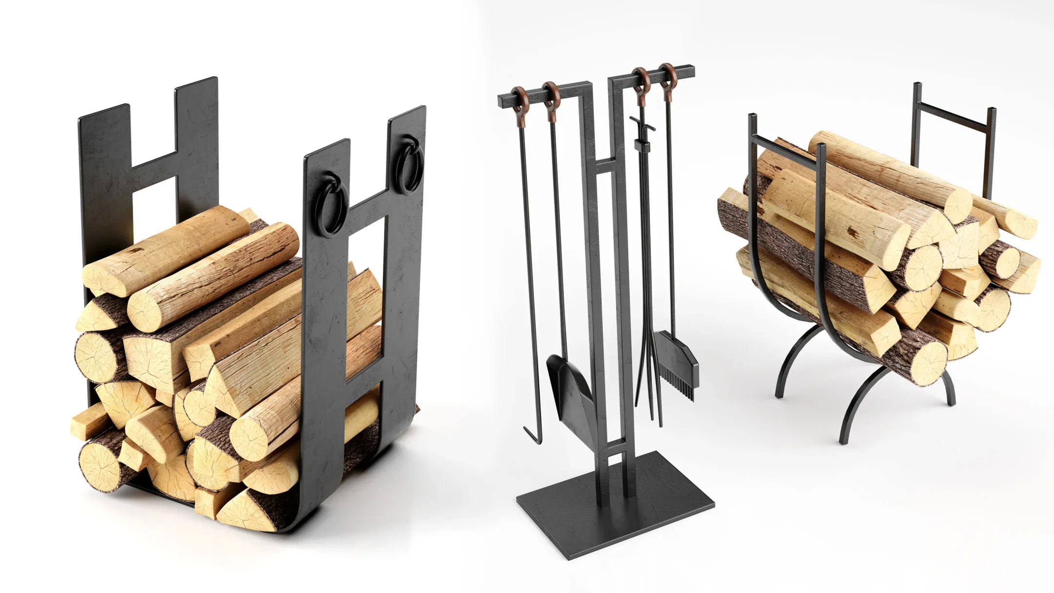 Fireplace Accessories Set - FlippedNormals