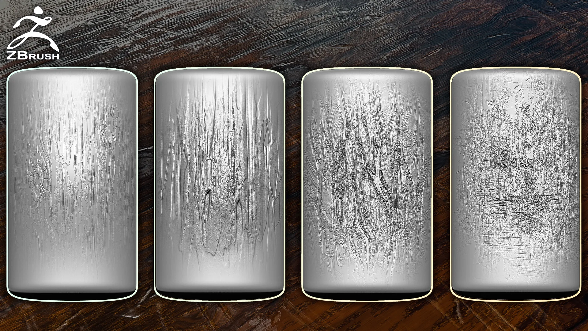 Wood & Bark Brushes for ZBrush - FlippedNormals