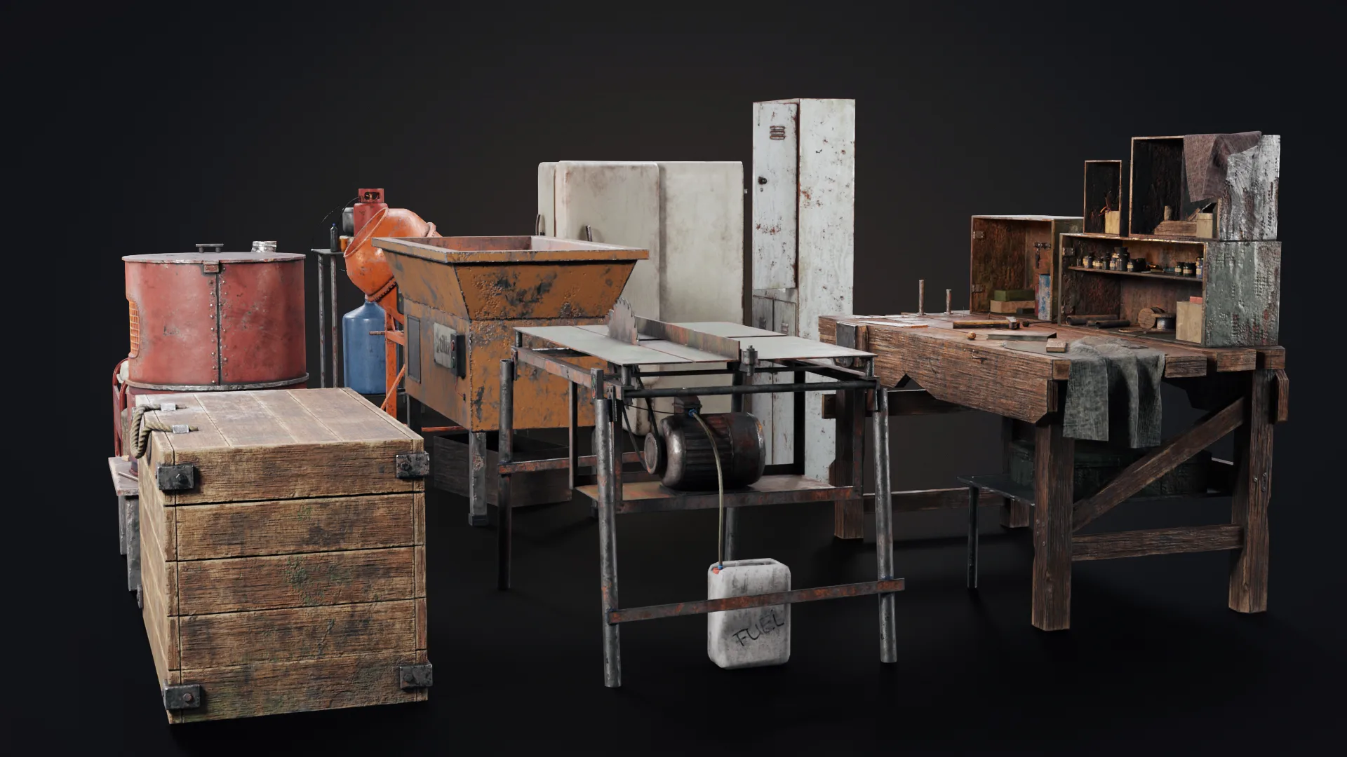 Set of Workbenches and Tools - FlippedNormals