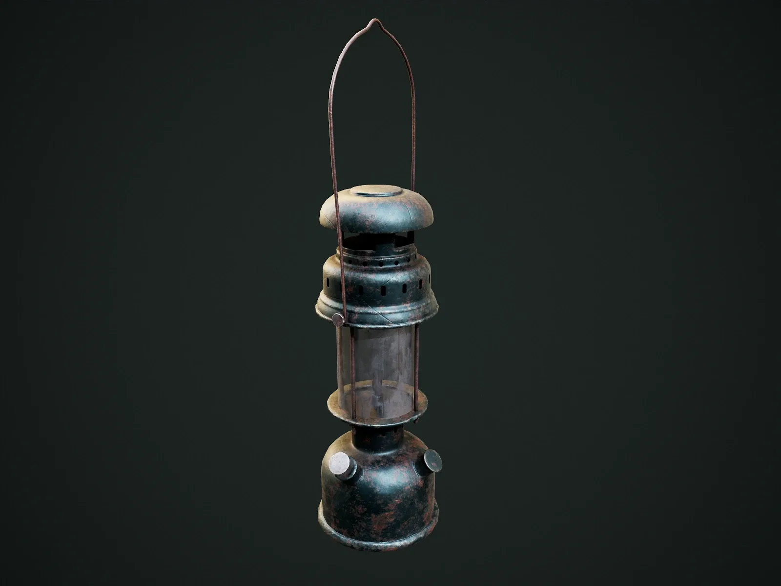 Gas Lamp with 3 Textures and 3 - FlippedNormals