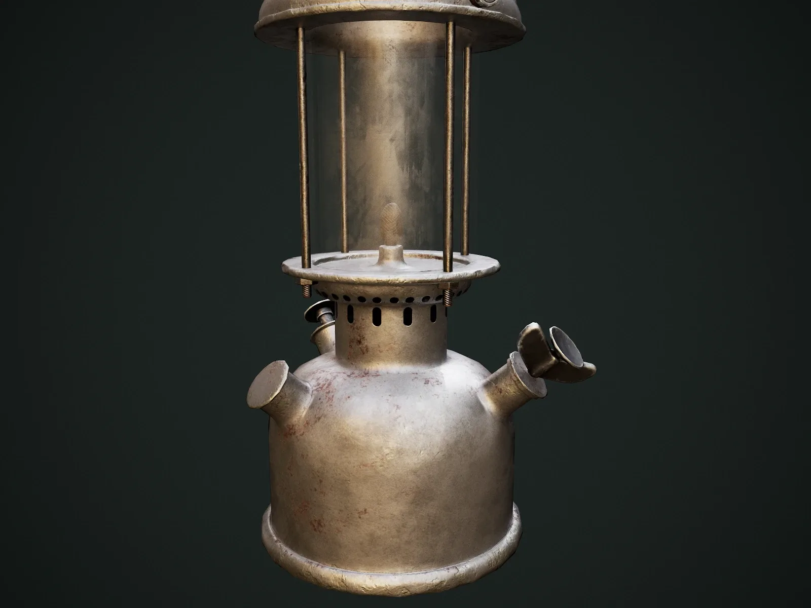 Gas Lamp with 3 Textures and 3 - FlippedNormals