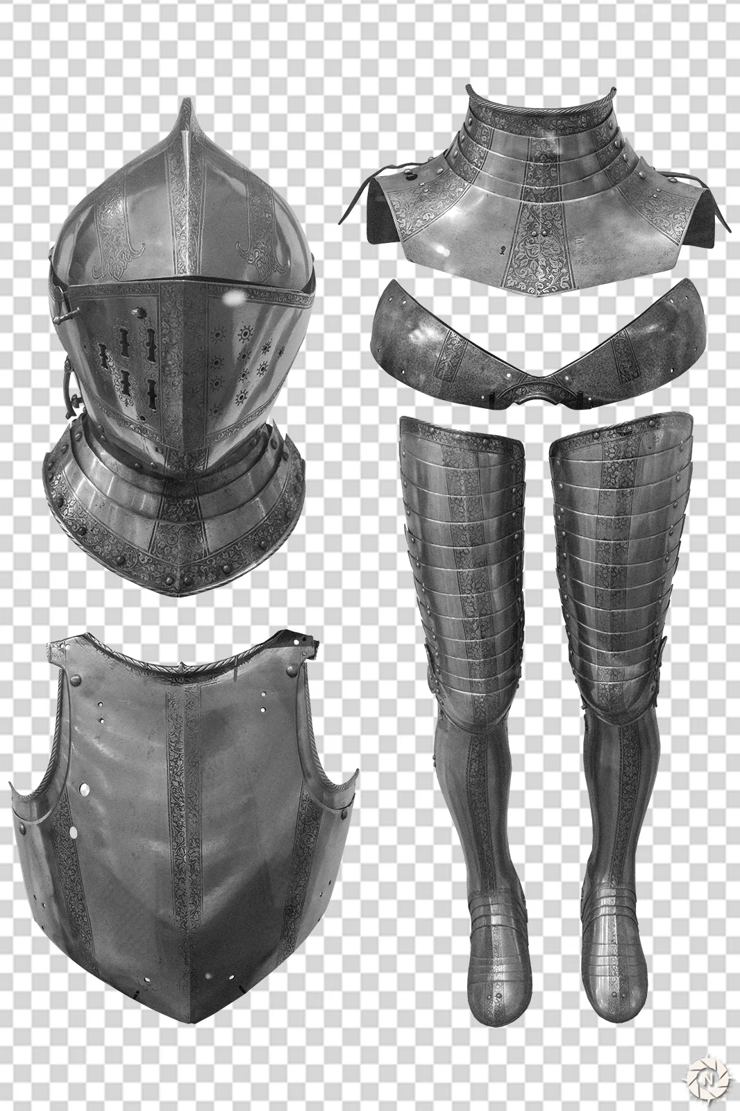 PNG Photo Pack: Medieval Armors - FlippedNormals
