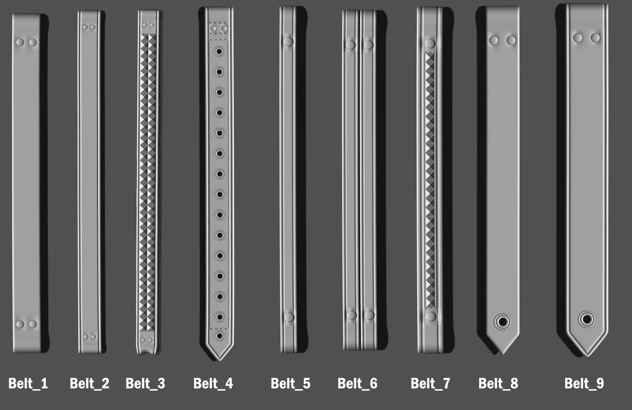 30 IMM Belt / Strap Brush for Zbrush - FlippedNormals