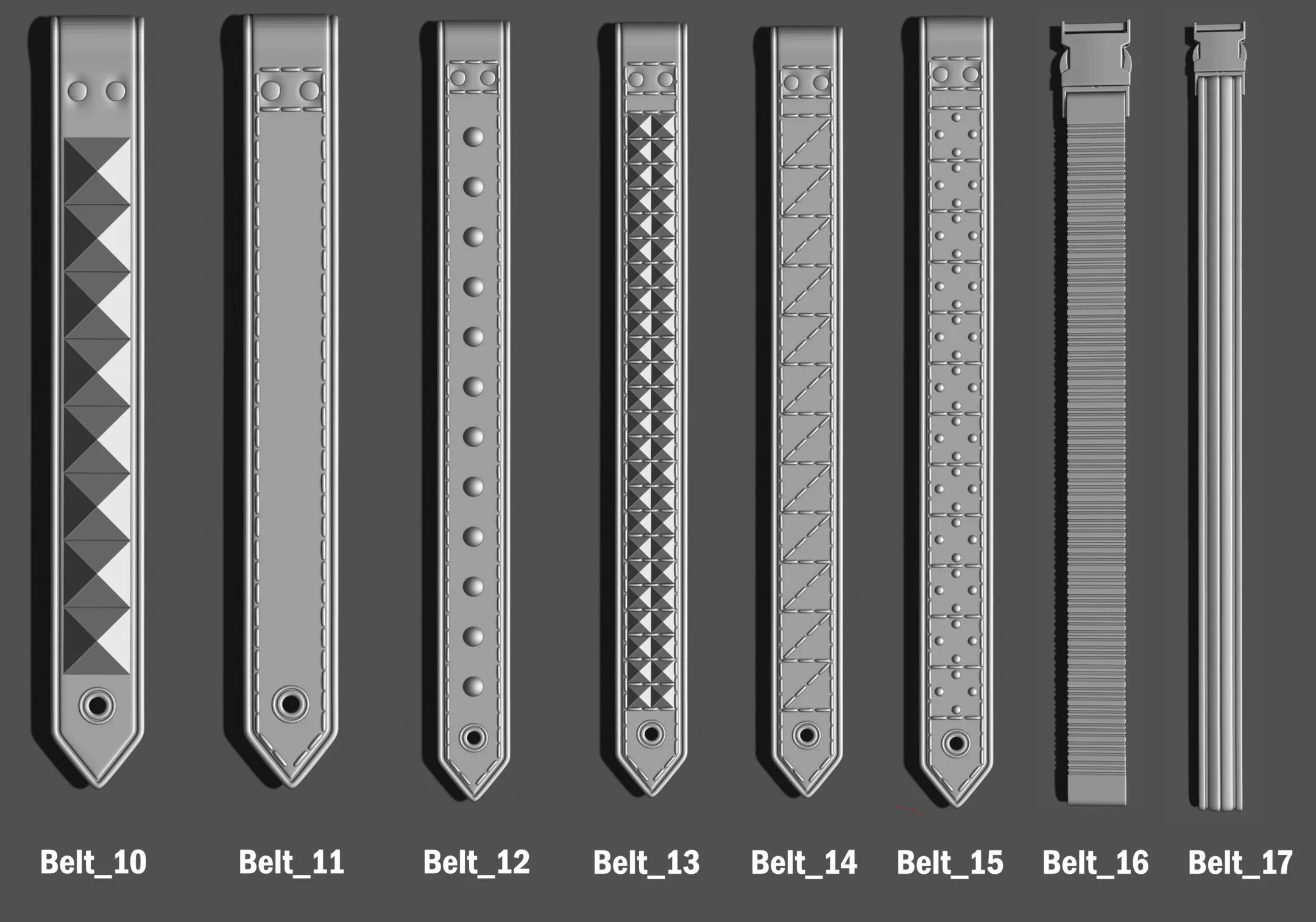 30 IMM Belt / Strap Brush for Zbrush - FlippedNormals