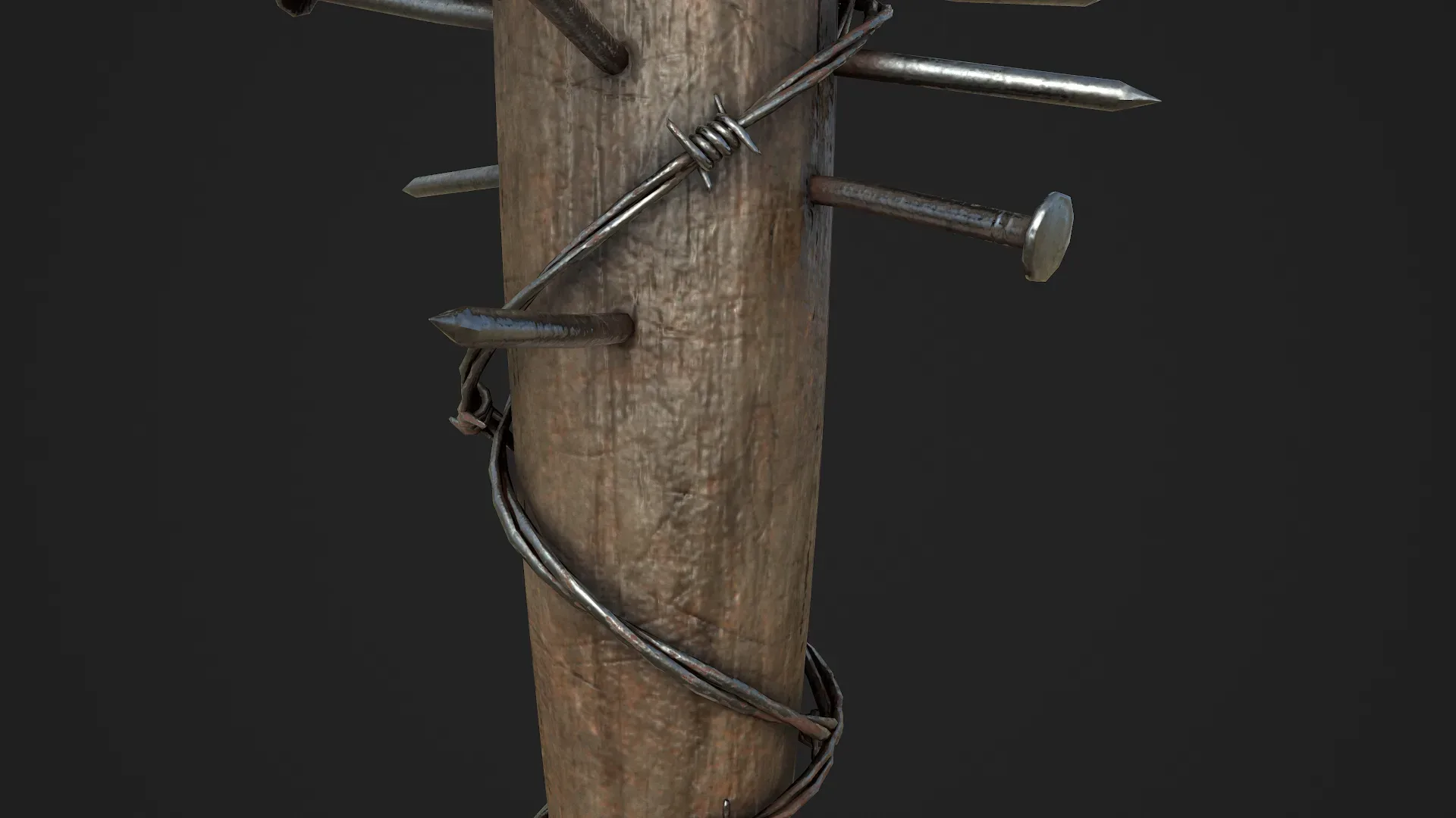 Barbed Baseball Bat Weapon - FlippedNormals